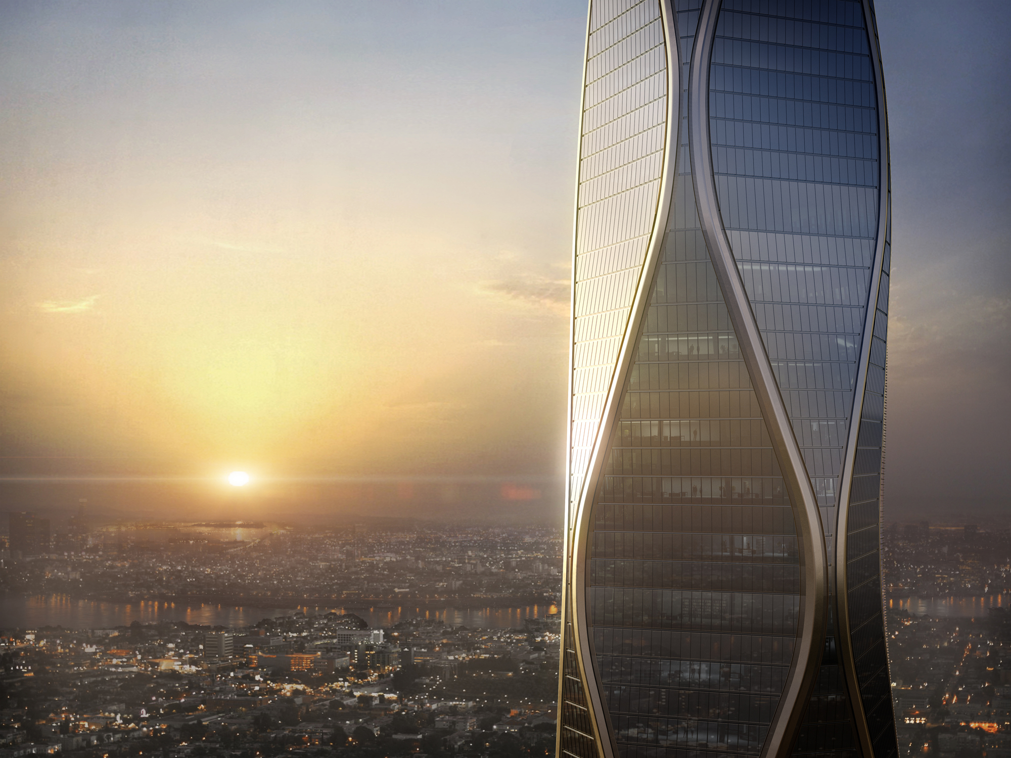 Gallery of SOM Unveils Images of Striking Mixed-Use Tower in Hangzhou ...