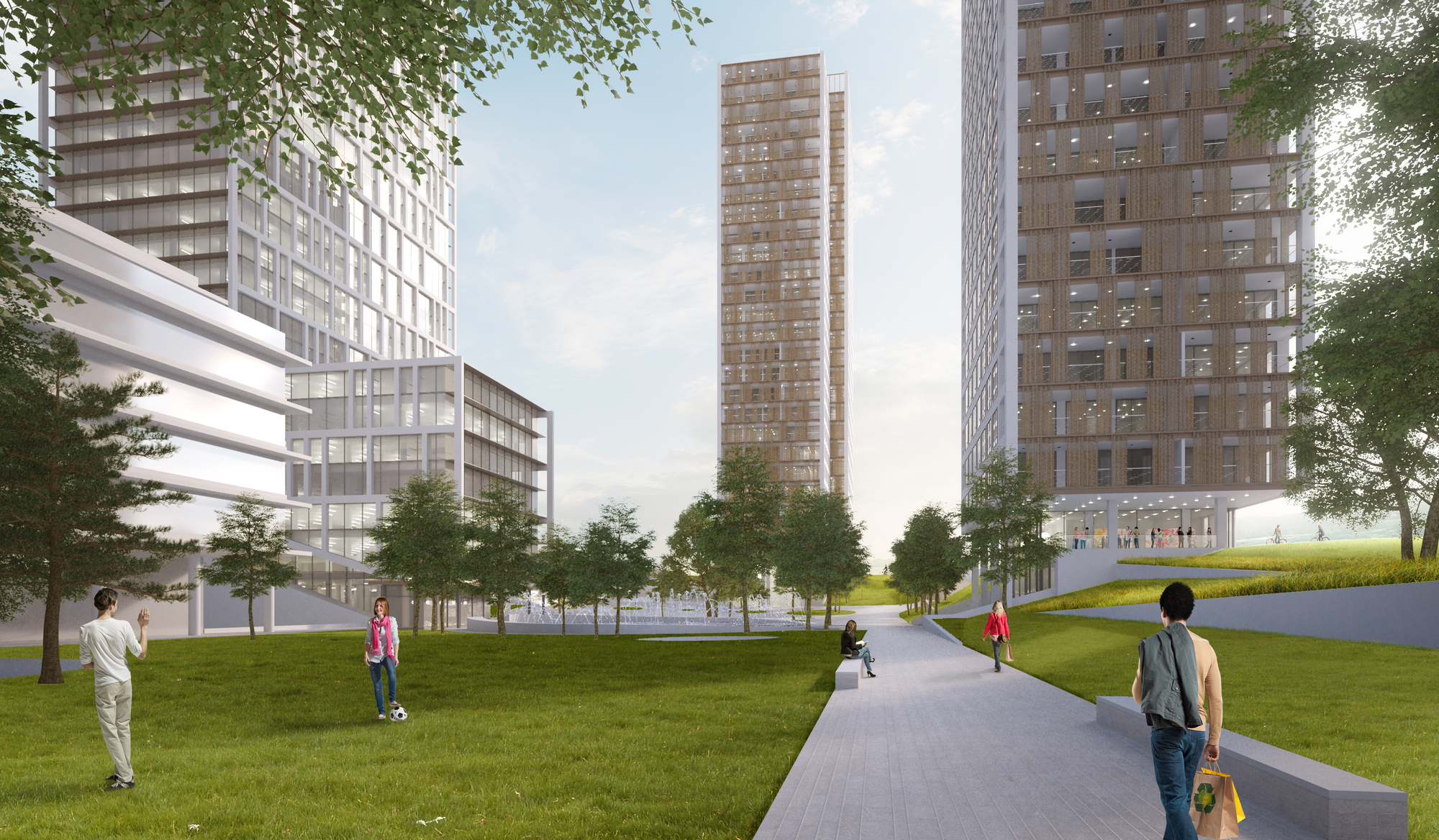 Galeria de Complexo Garitage Park na Bulgária é um modelo de programa de uso misto - 15