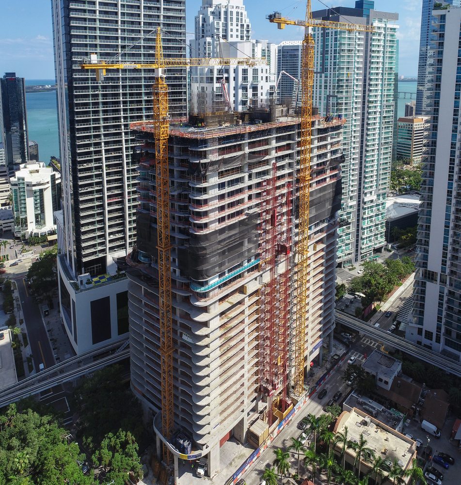 Gallery of Miami's Brickell Flatiron Building Now Halfway Completed - 8