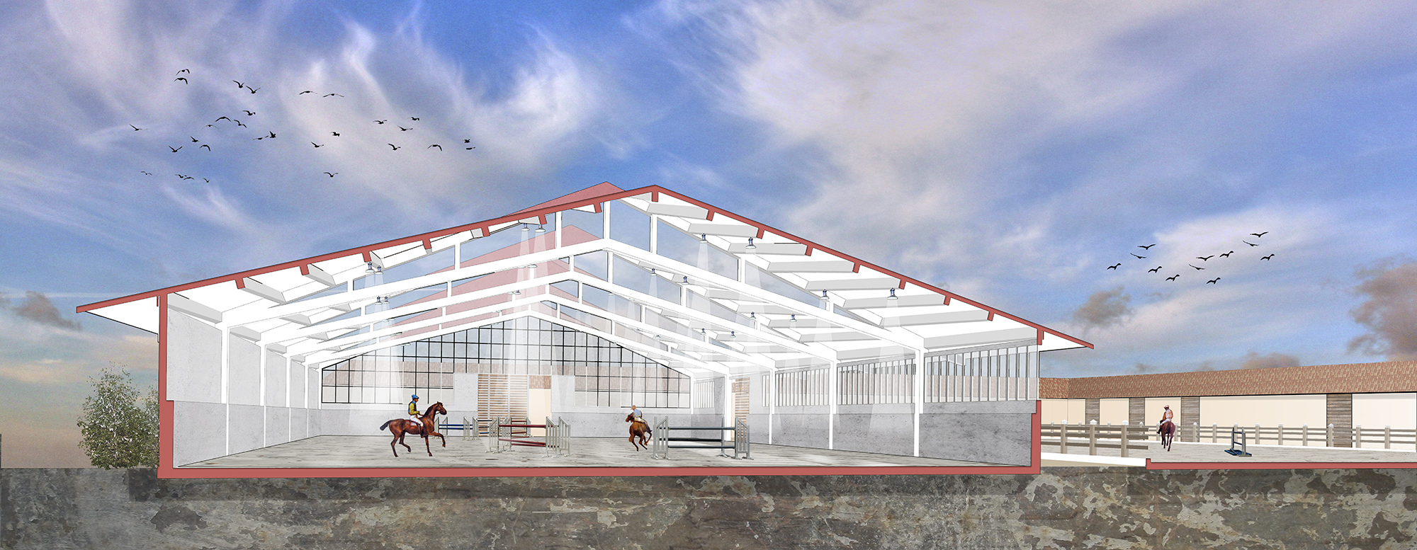 Galería de Picadero de Caballos en Finca Ganadera / OOIIO Arquitectura - 15