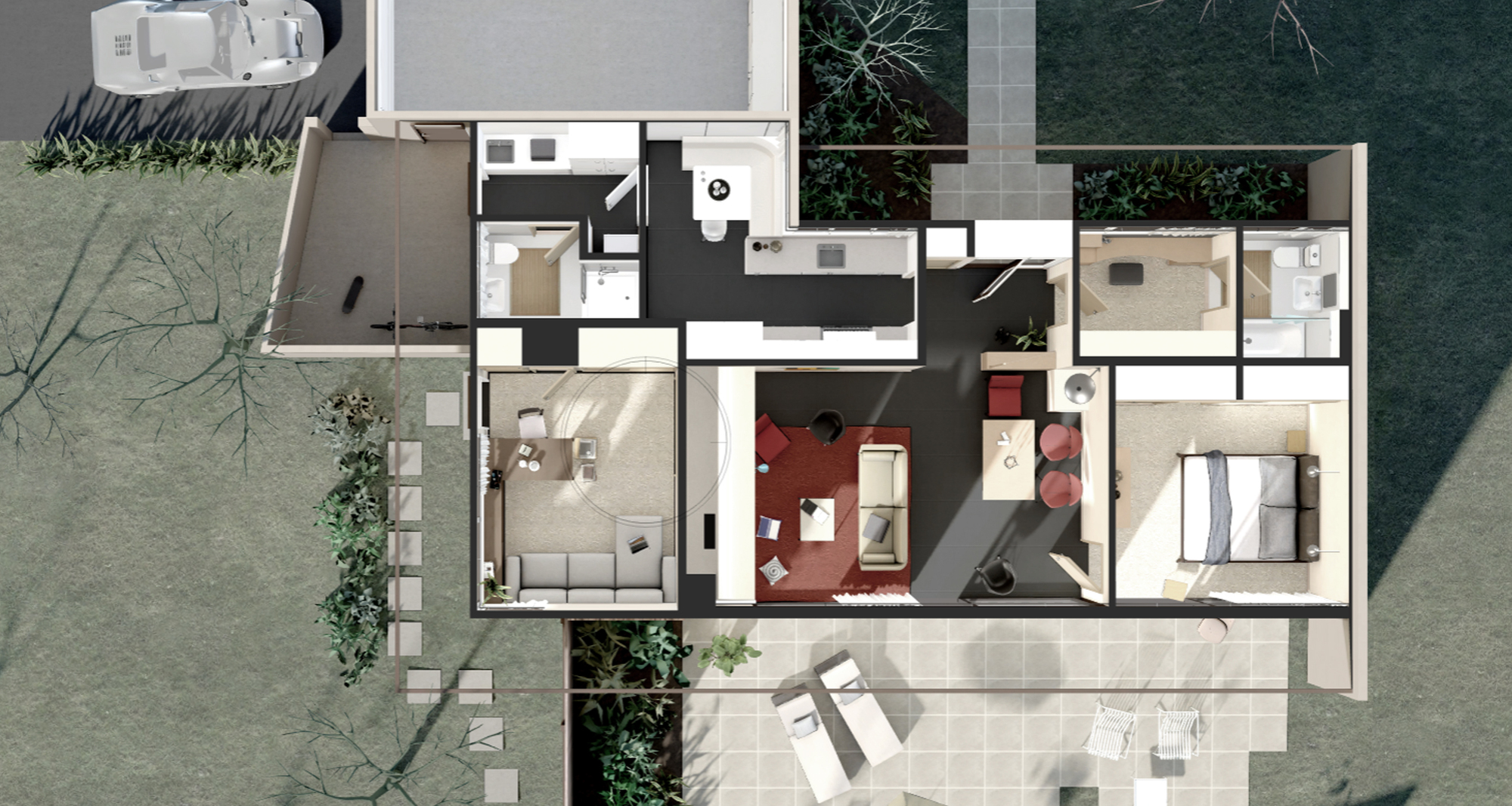 Galeria de Passeio virtual pela Case Study House #11 de J.R. Davidson - 4