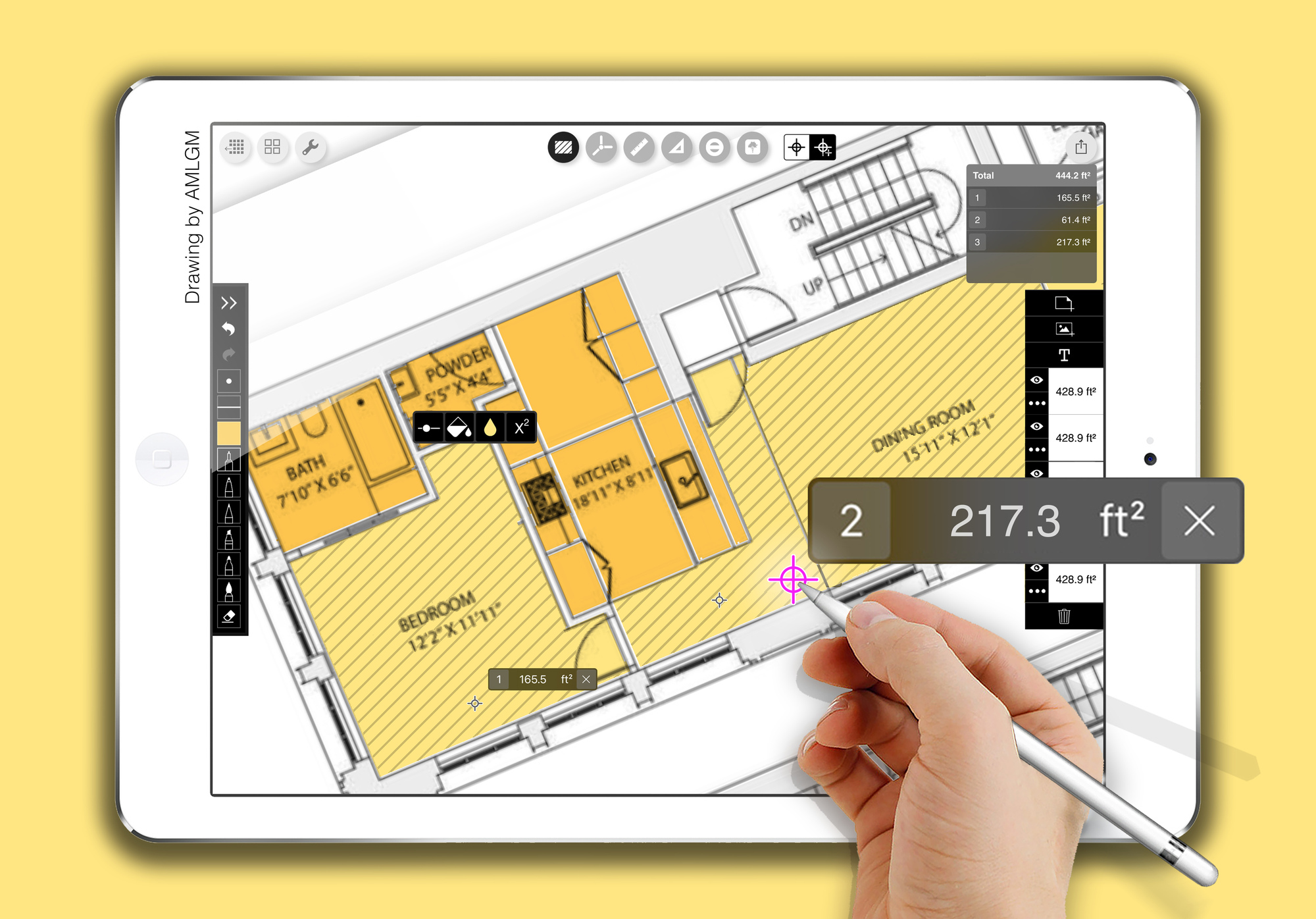 Gallery of Morpholio's "Smart Fill" Extension Calculates Areas In Your ...