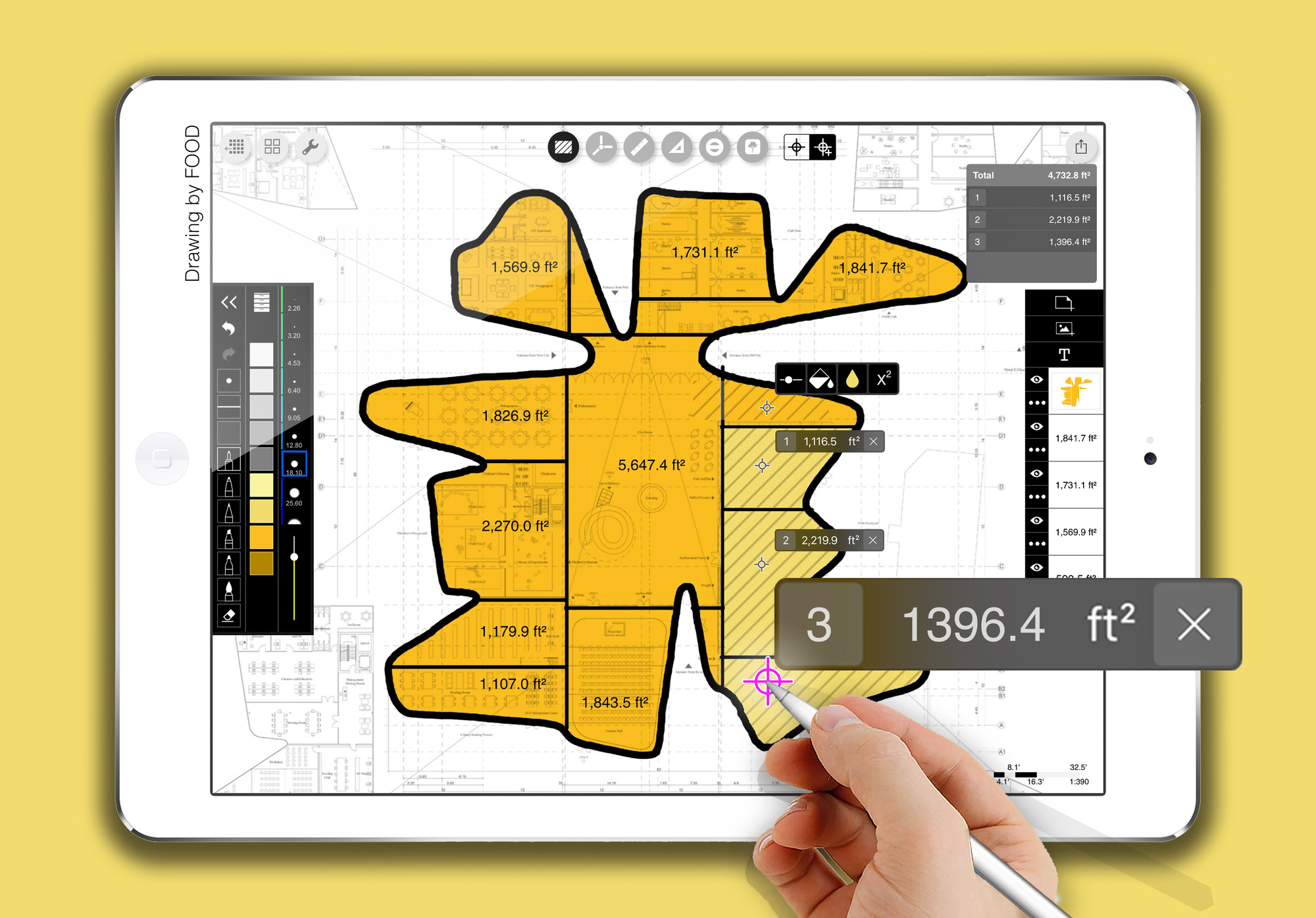 Gallery of Morpholio's "Smart Fill" Extension Calculates Areas In Your ...