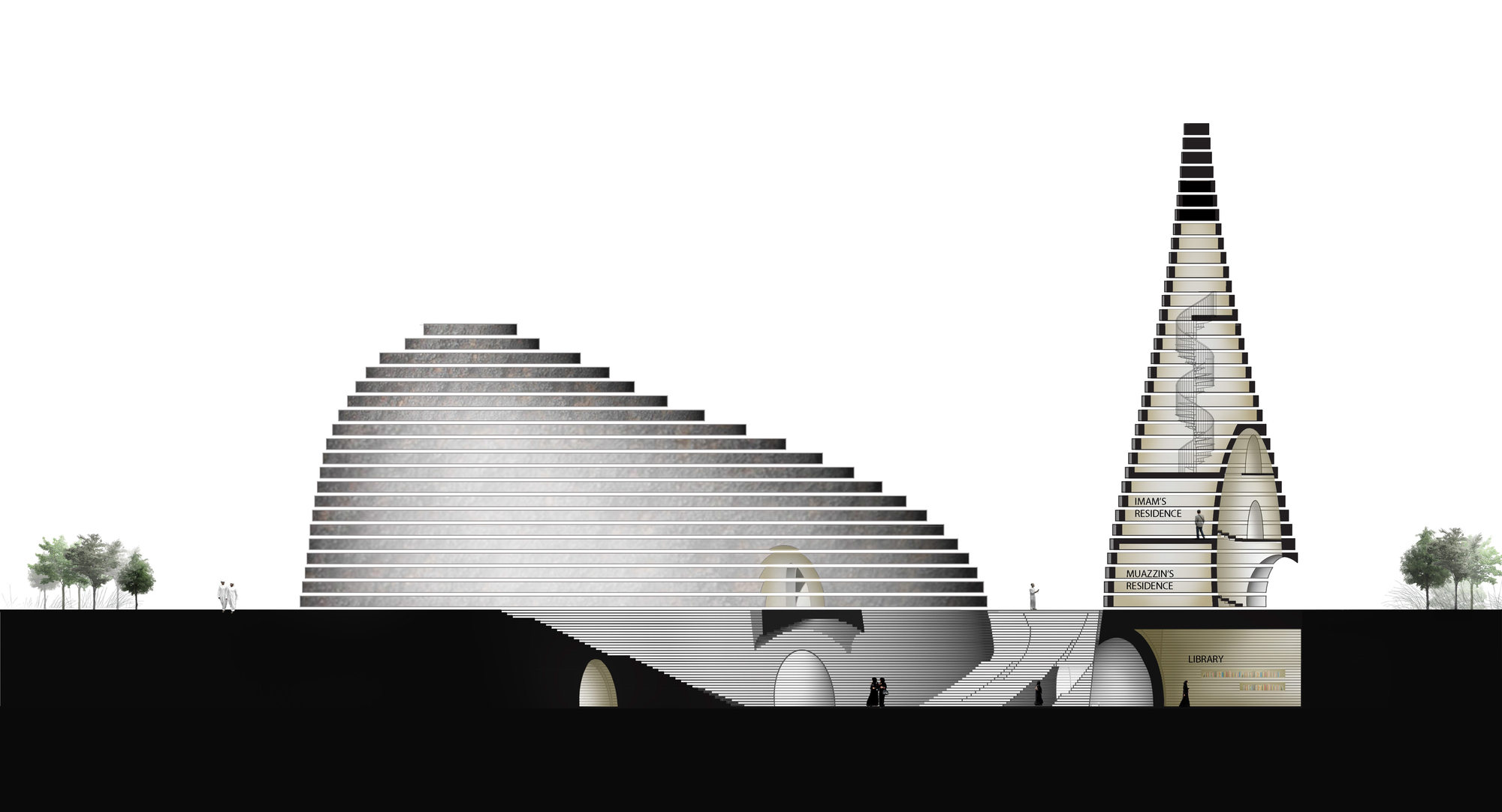 Gallery of X-Architects' to Design an Urban Mosque That Forms the ...