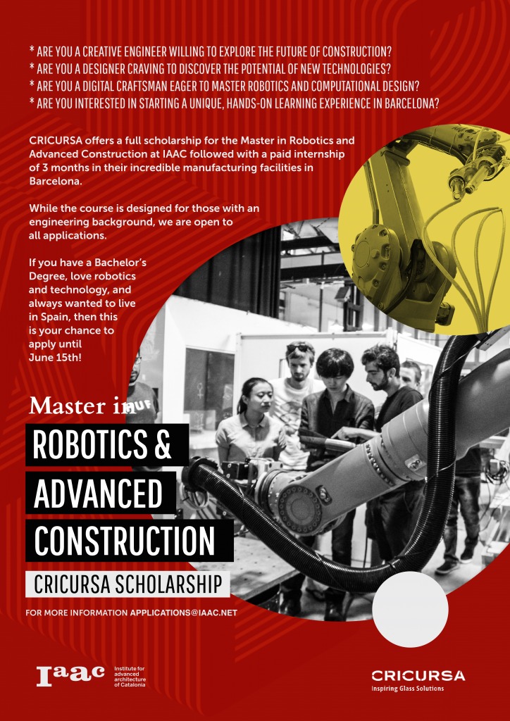 Beca Cricursa para el Master in Robotics and Advanced Construction ...