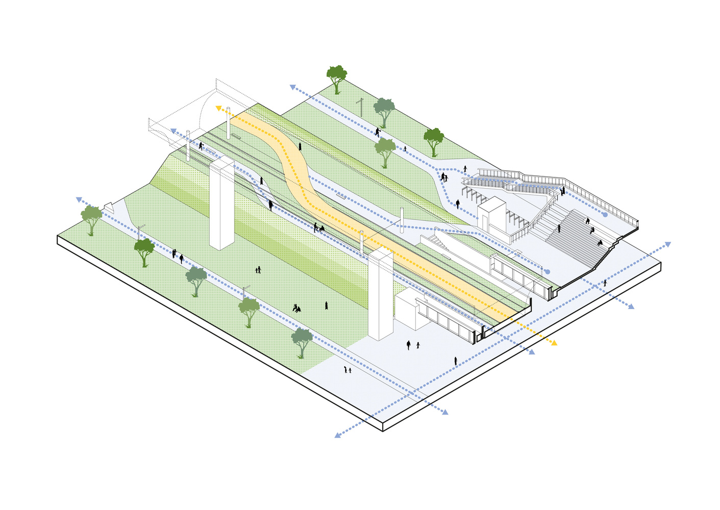 Gallery of Mecanoo Designs Mile-Long Green Corridor Along Former ...