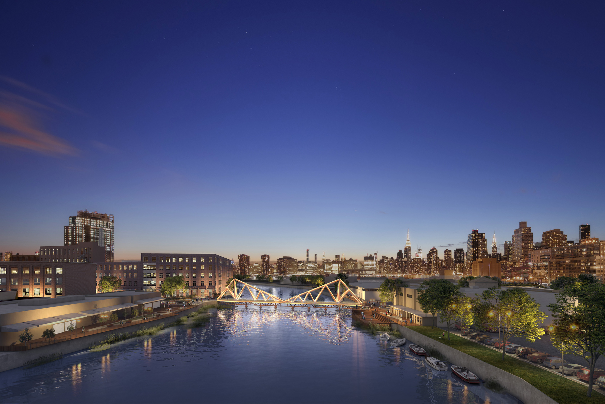 Gallery of A Floating Timber Bridge Could Connect Greenpoint, Brooklyn ...