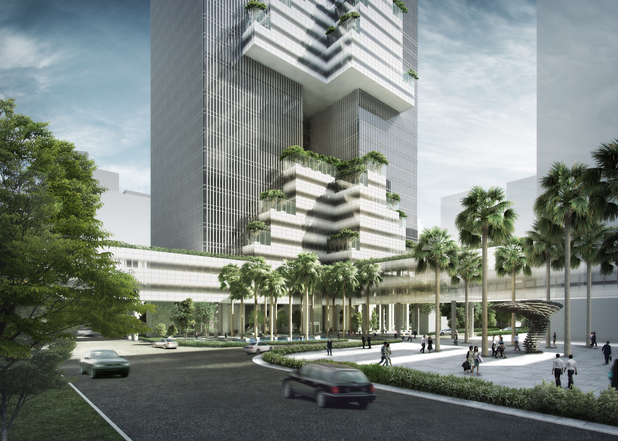 Gallery of WOHA's First Office Skyscraper in China Tops Out in Shenzhen ...