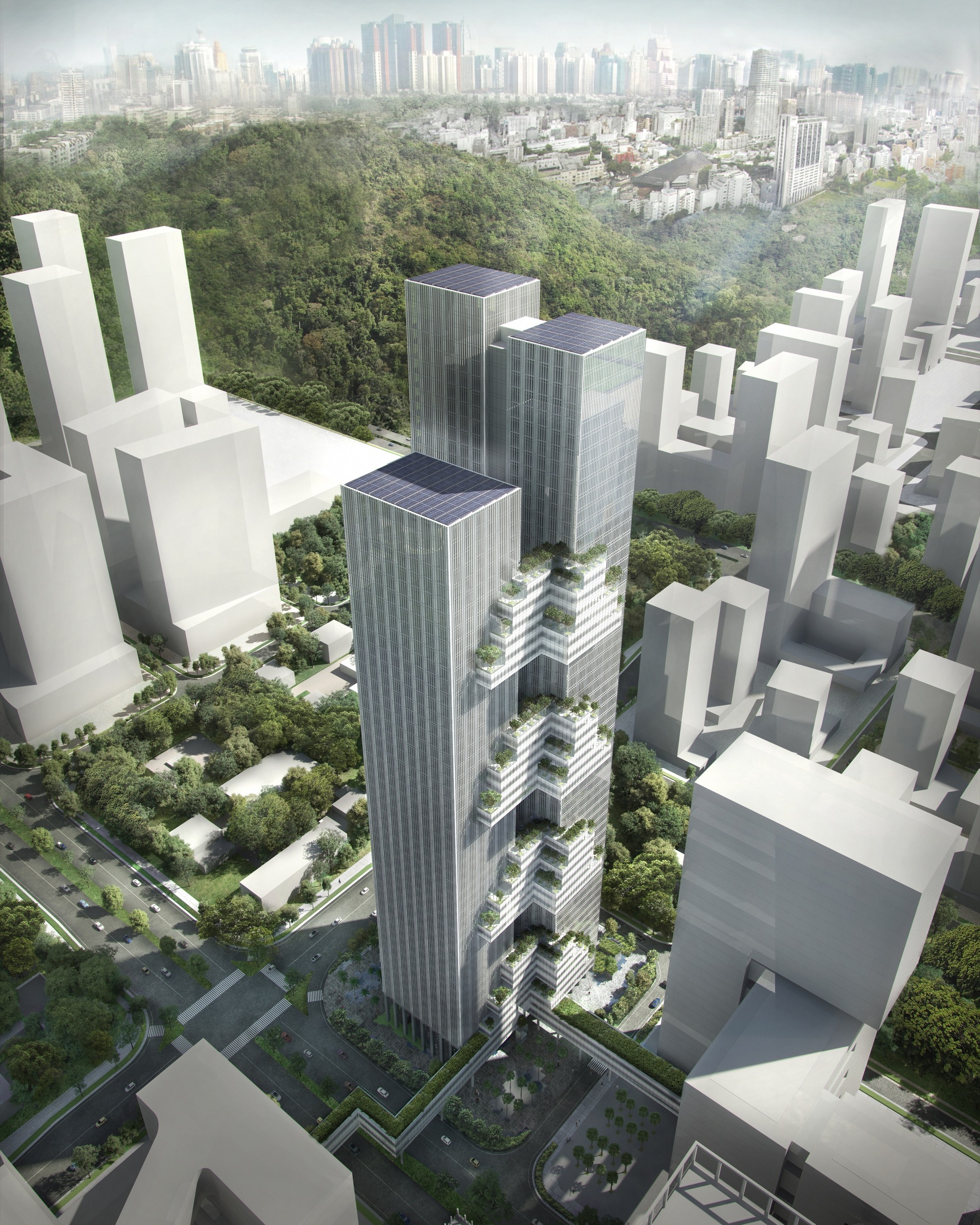 Gallery of WOHA's First Office Skyscraper in China Tops Out in Shenzhen ...