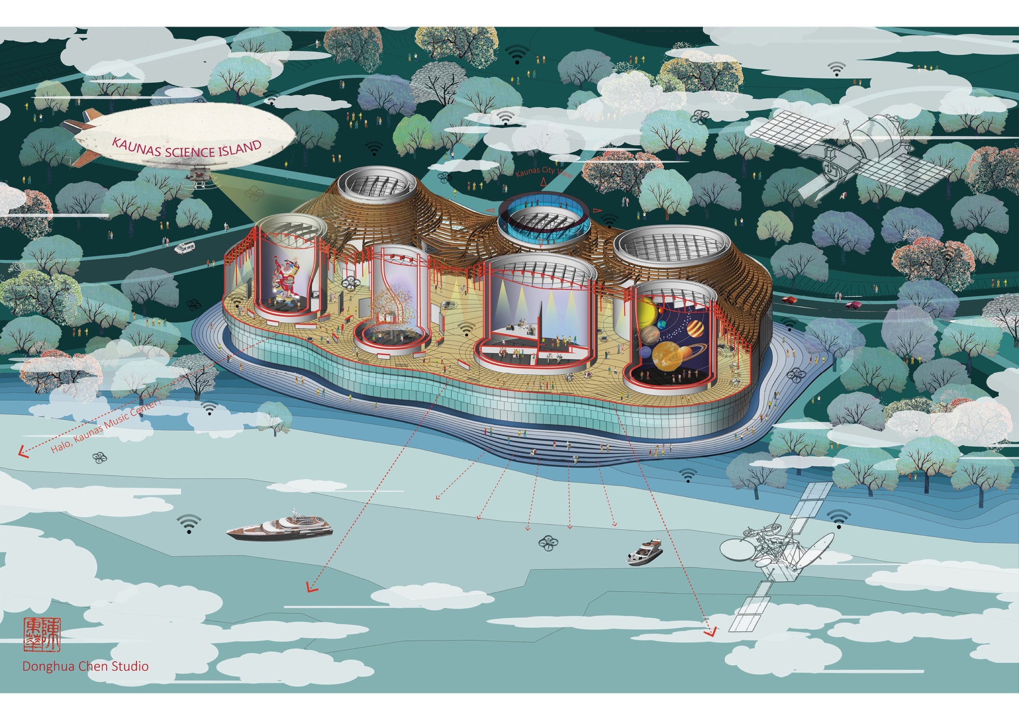 Gallery of Donghua Chen & Partners Release Details of "Science Island ...