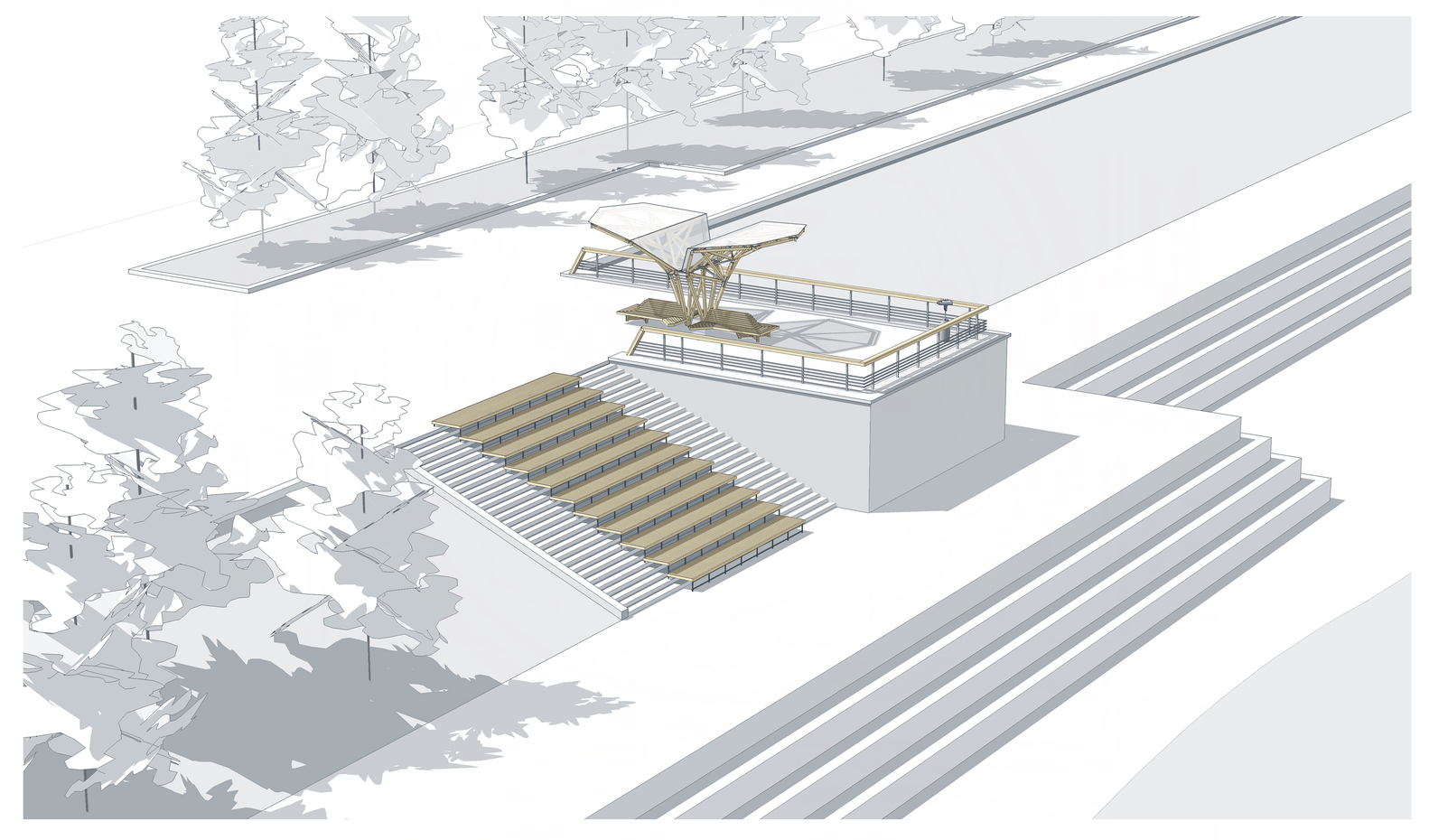 Gallery of Viewing Platform with Canopy and Amphitheater / OOO “ADM” - 13