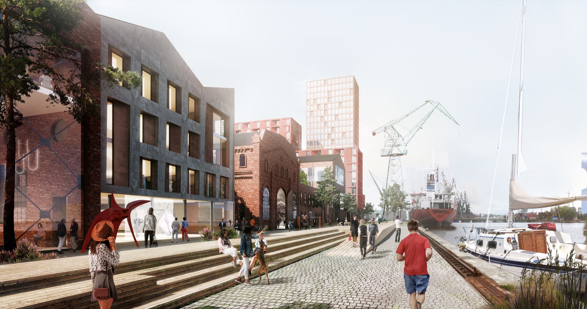 Henning Larsen Release Images of Revitalized Shipyard District in ...