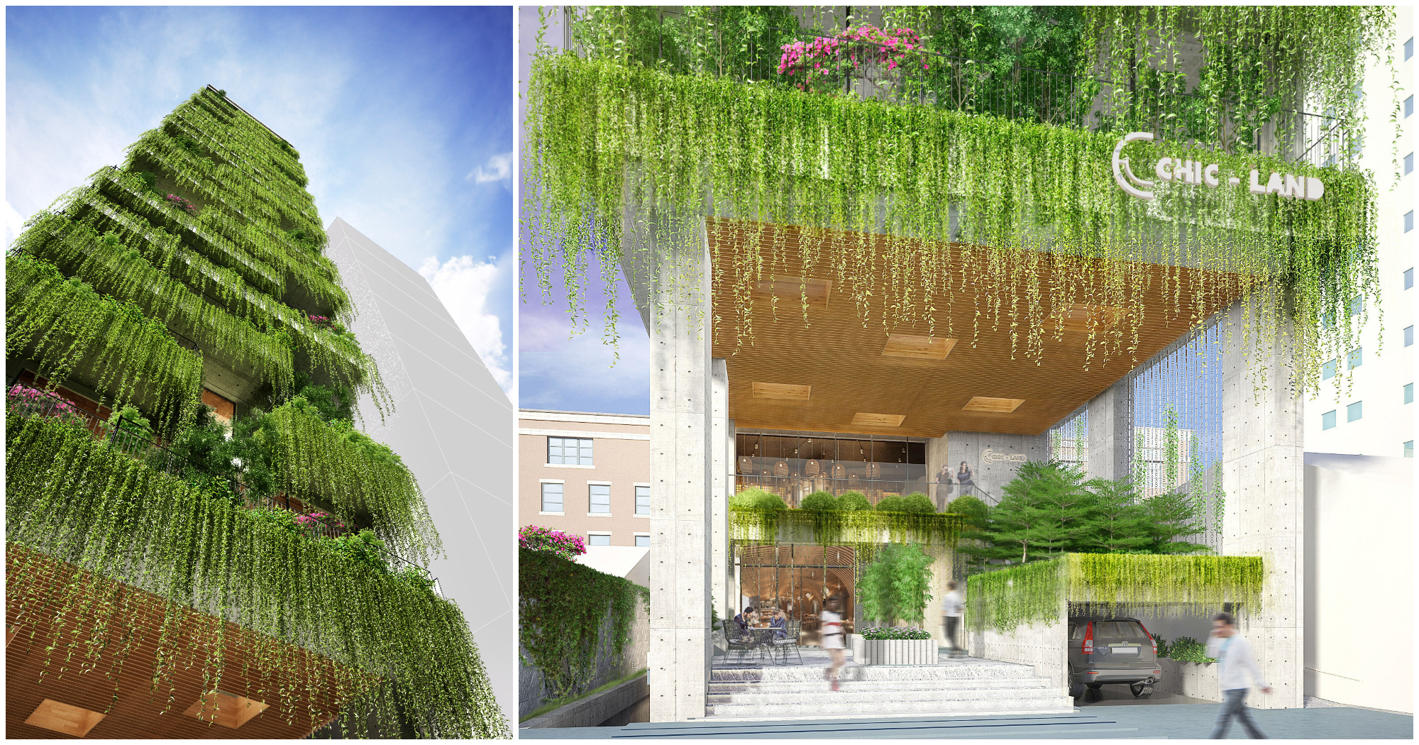 VTN Architects Designs Hotel with Cascading Greenery for Narrow Site in ...