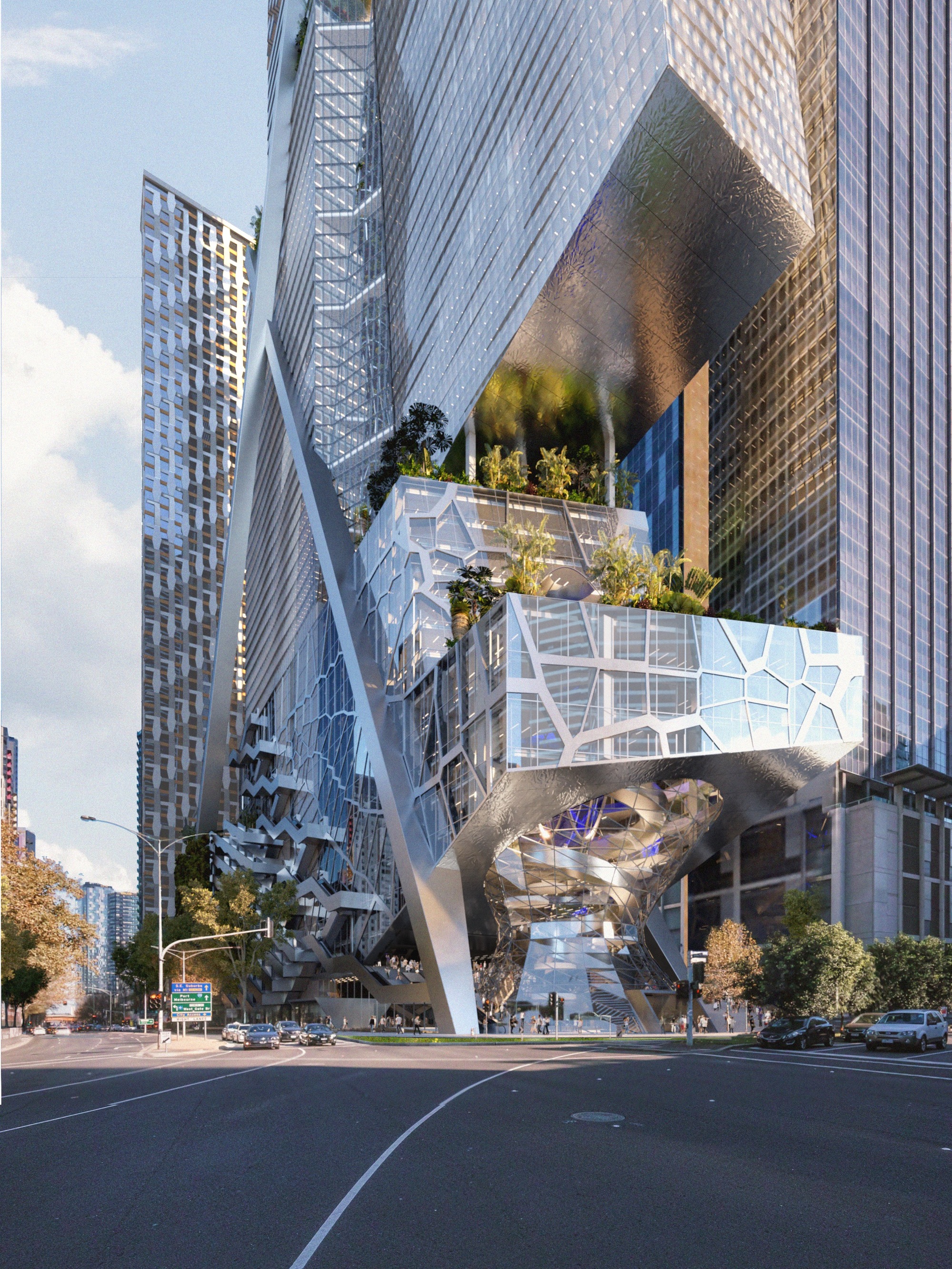 画廊 MAD, BIG, OMA, MVRDV, UNStudio, 蓝天组公布墨尔本南岸区超高层竞赛方案! - 8