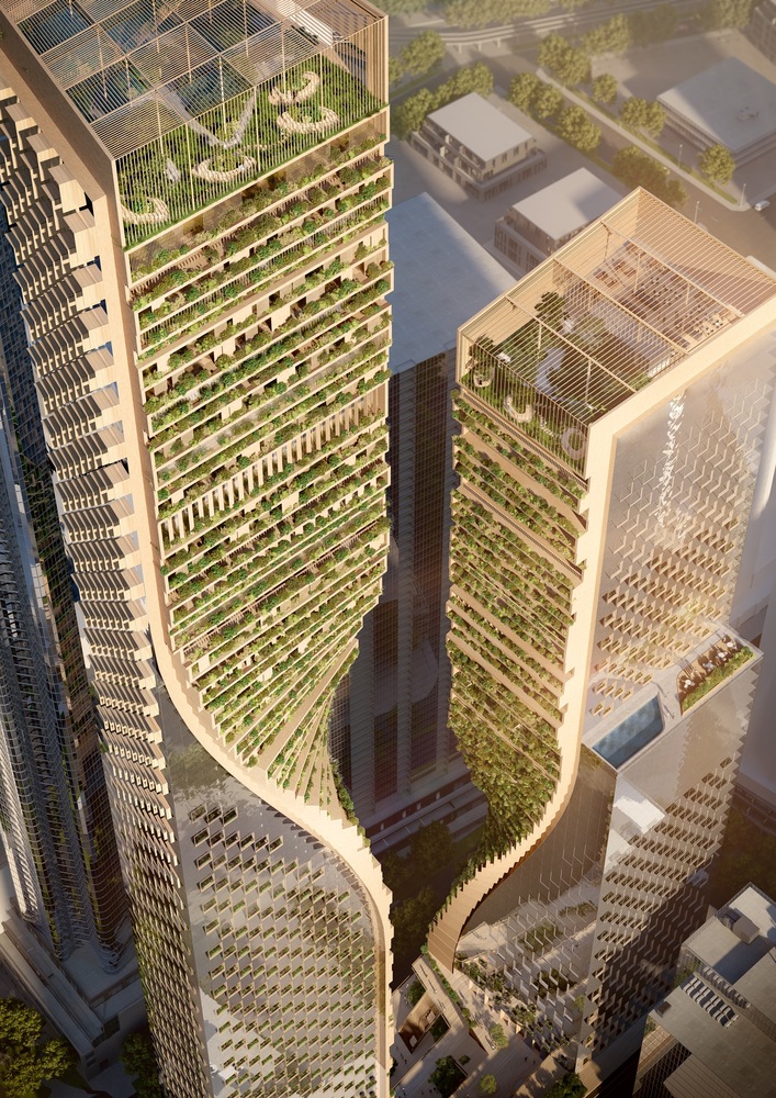 画廊 MAD, BIG, OMA, MVRDV, UNStudio, 蓝天组公布墨尔本南岸区超高层竞赛方案! - 5