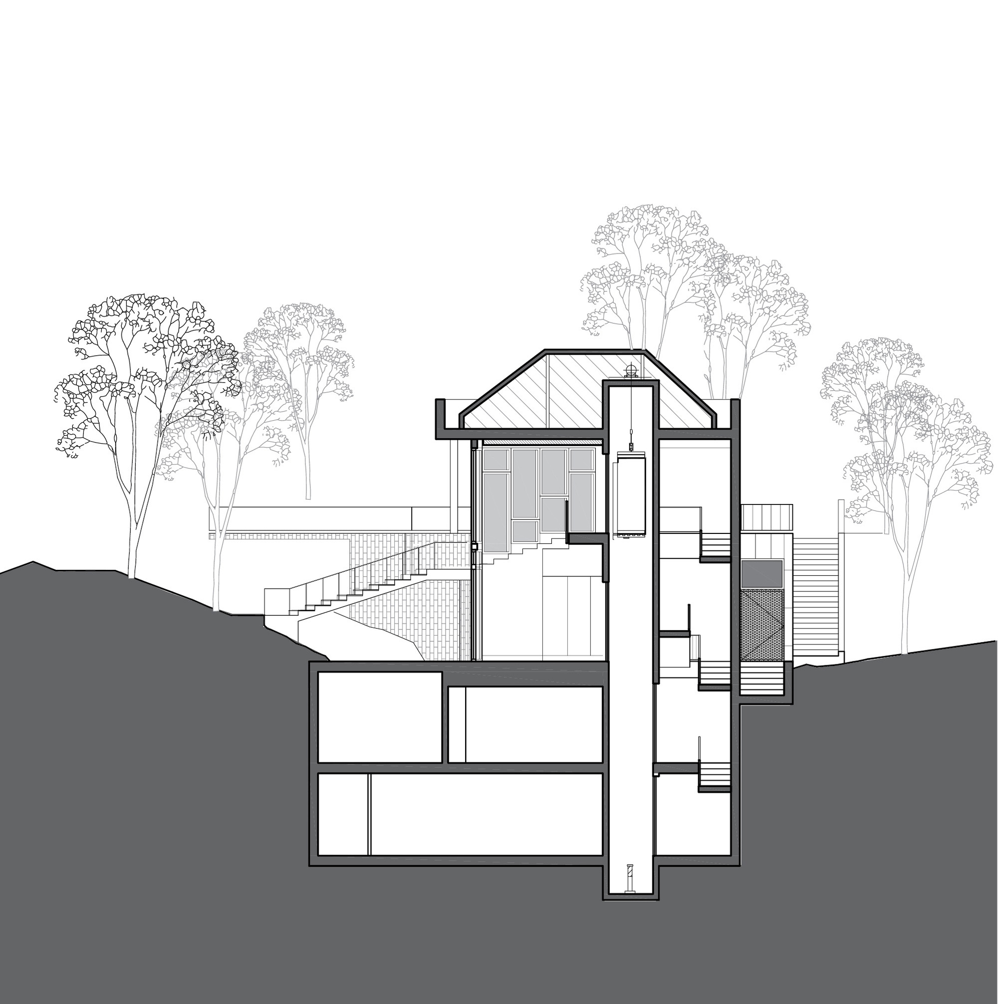 Gallery of Hillside Villa / Joe Serrins Studio - 29