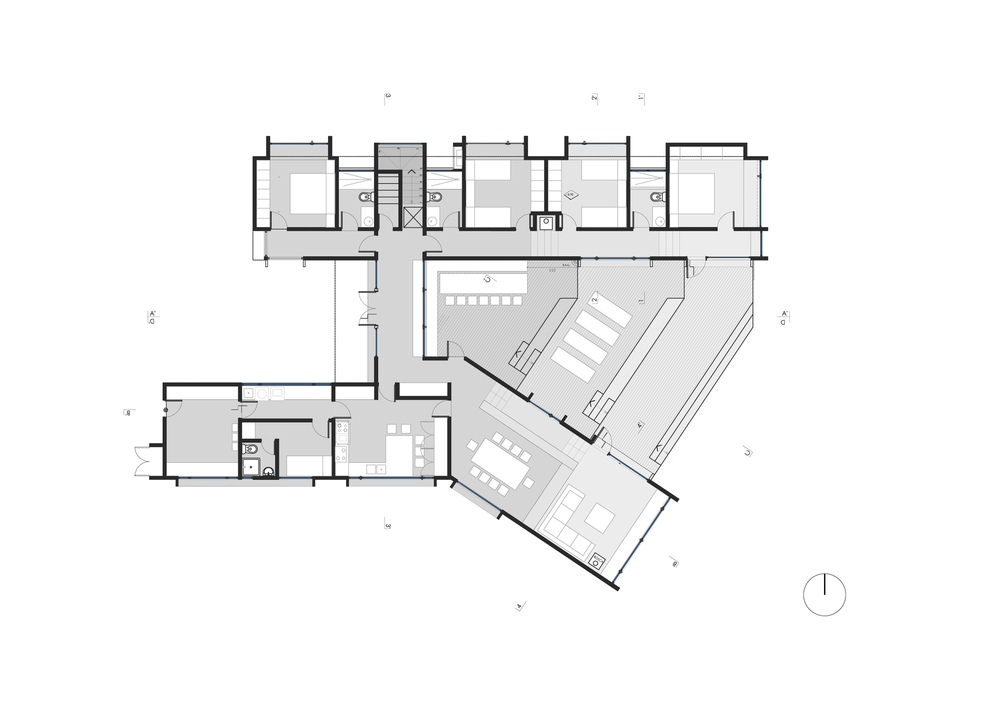 Galería de Casas con desniveles: 50 ejemplos en sección y planta - 21