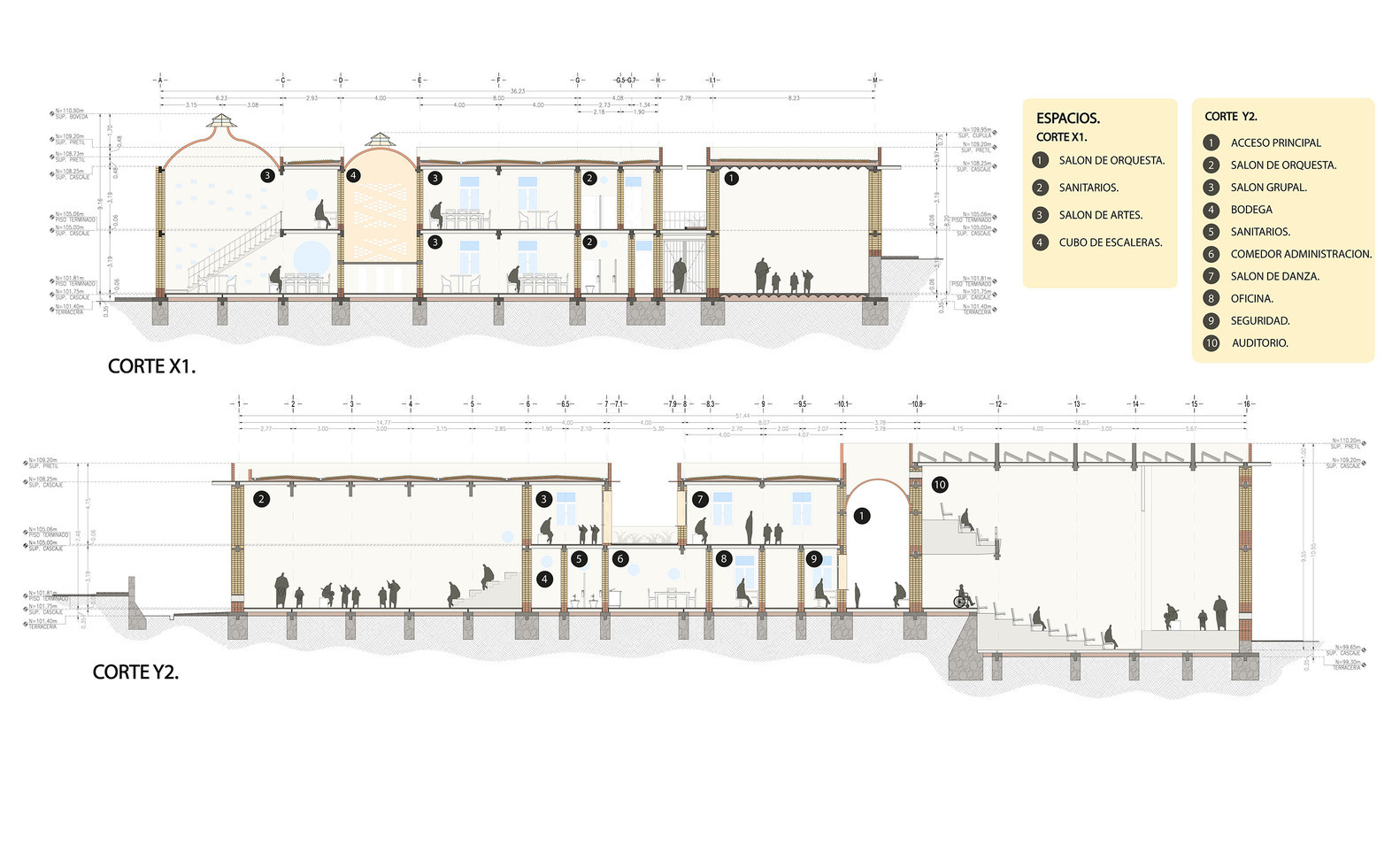 Gallery of Cultural Centers: 50 Examples in Plan and Section - 141