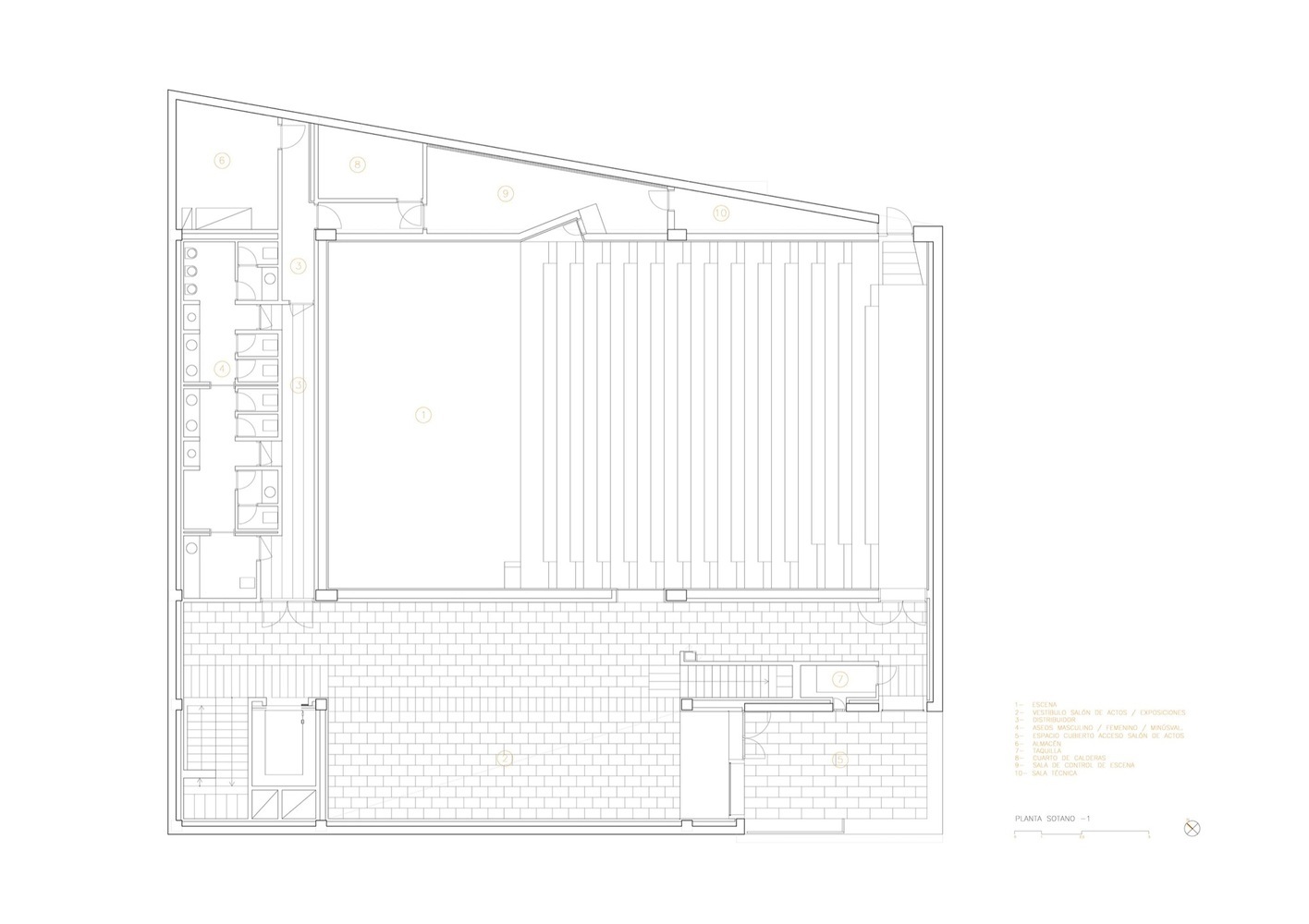 Gallery of Cultural Centers: 50 Examples in Plan and Section - 81