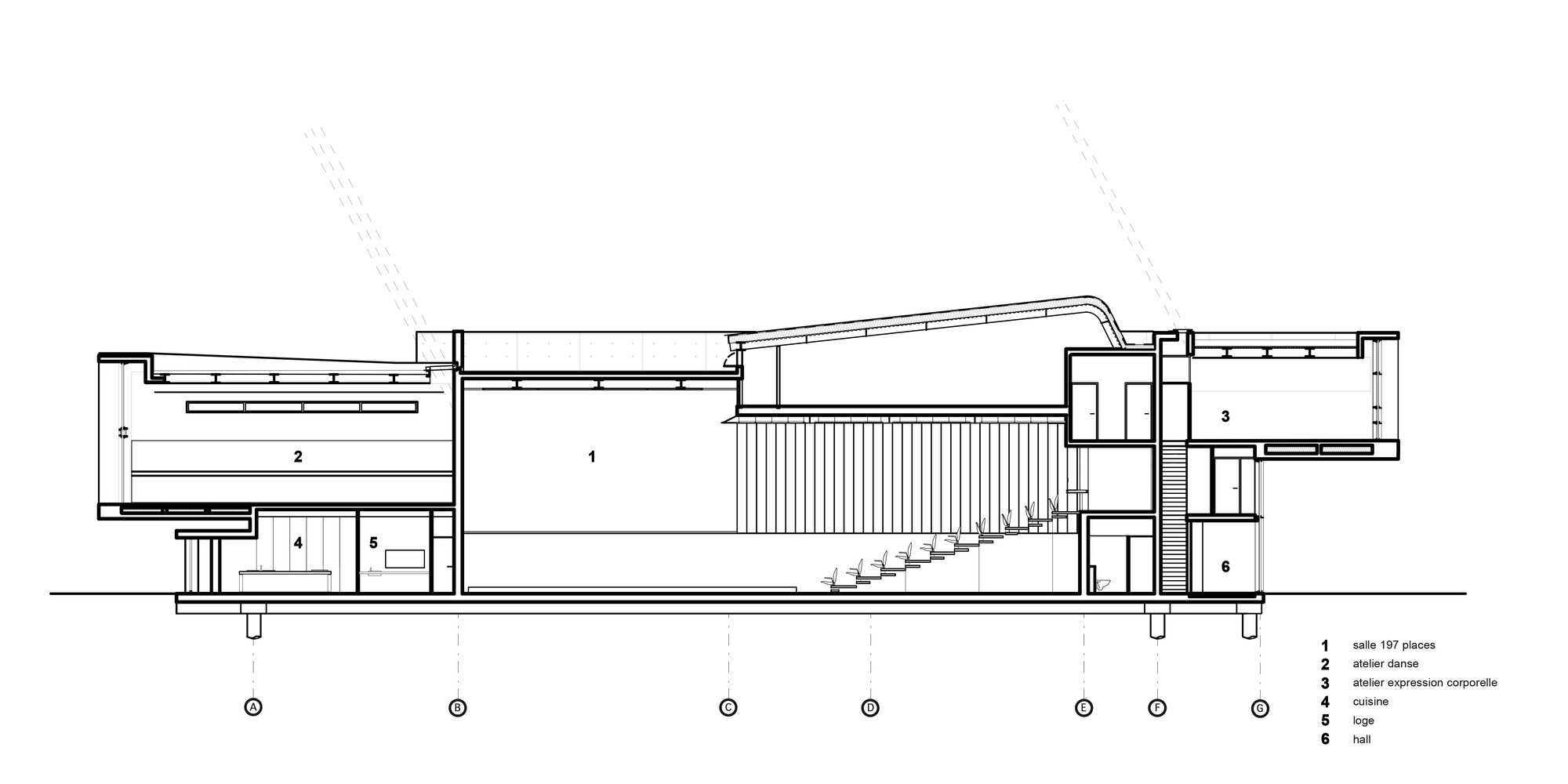 Gallery of Cultural Centers: 50 Examples in Plan and Section - 130