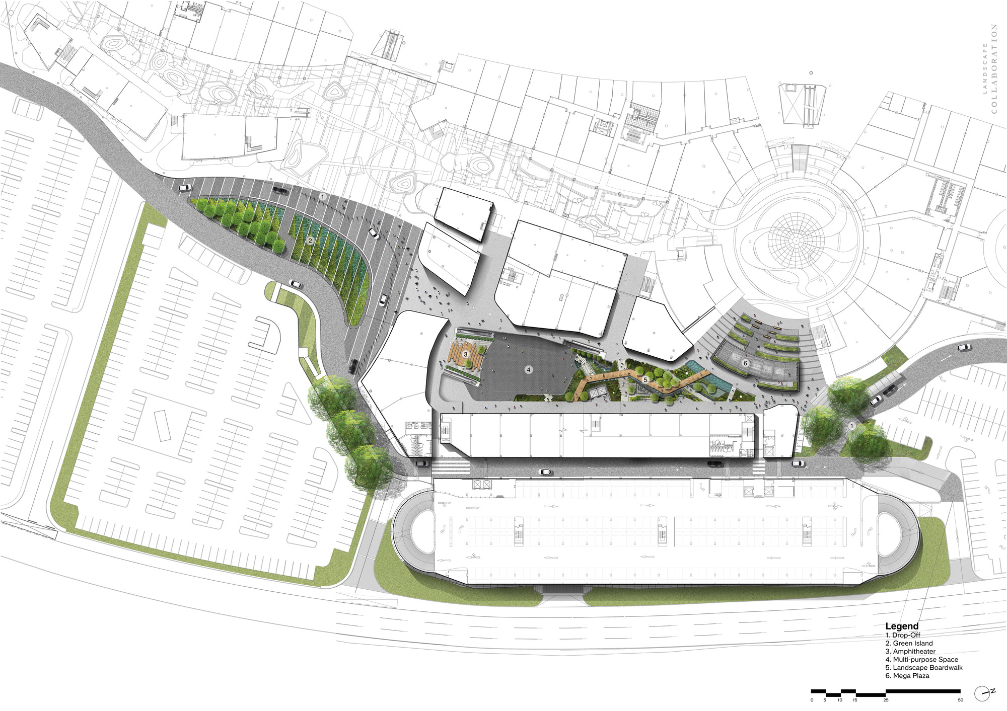 Gallery of Mega Foodwalk Landscape / Landscape Collaboration - 16