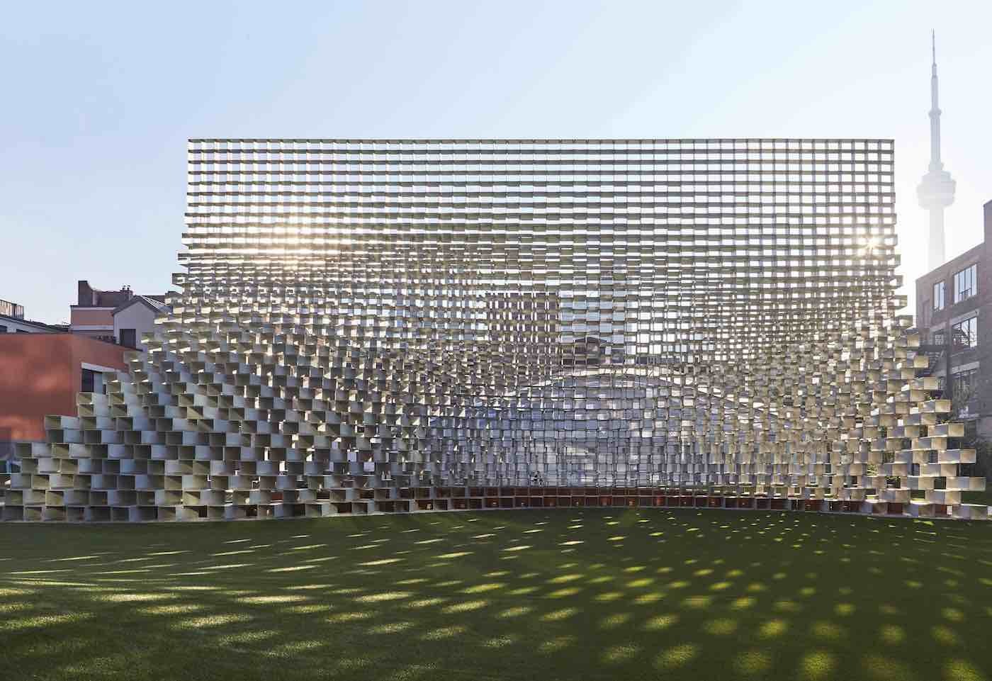 BIG's Relocated Serpentine Pavilion Opens as "Unzipped" in Toronto ...