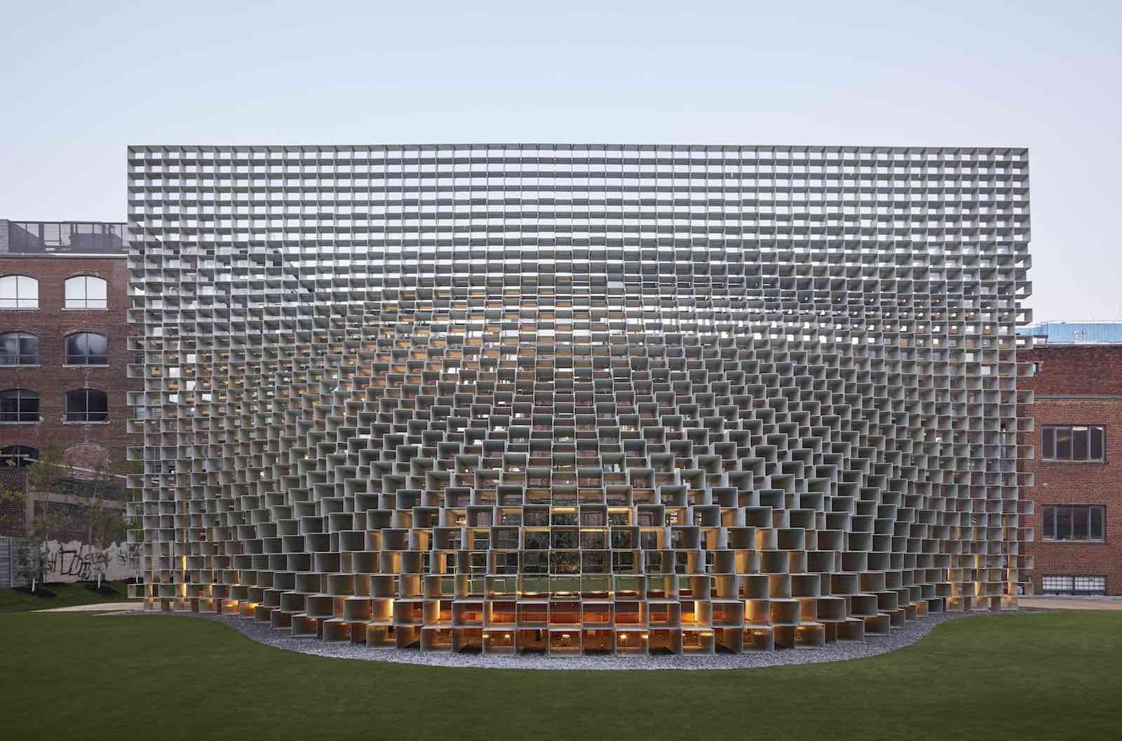 Gallery of BIG's Relocated Serpentine Pavilion Opens as "Unzipped" in ...