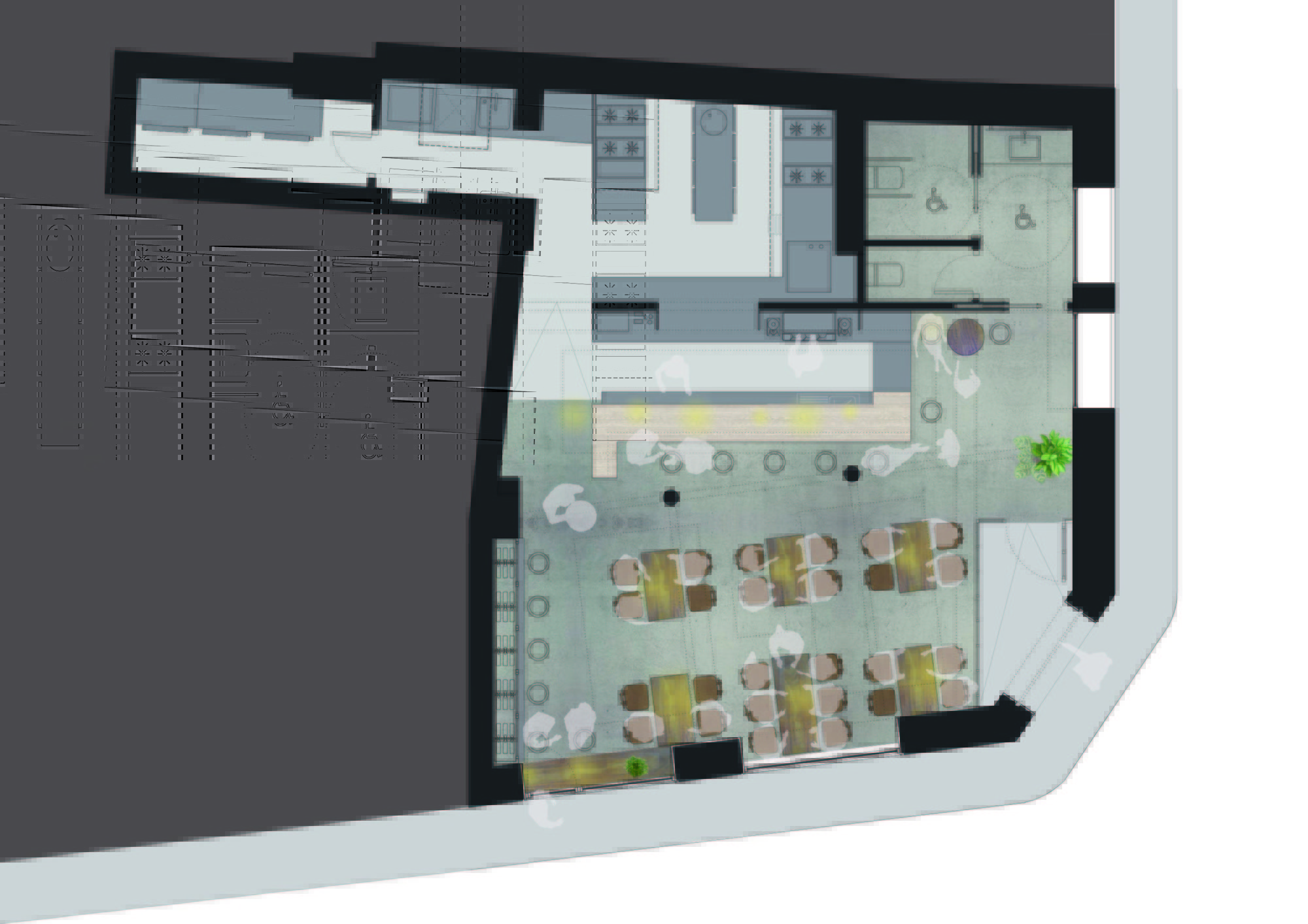 Gallery of Bars and Restaurants: 50 Examples in Plan and Section - 50