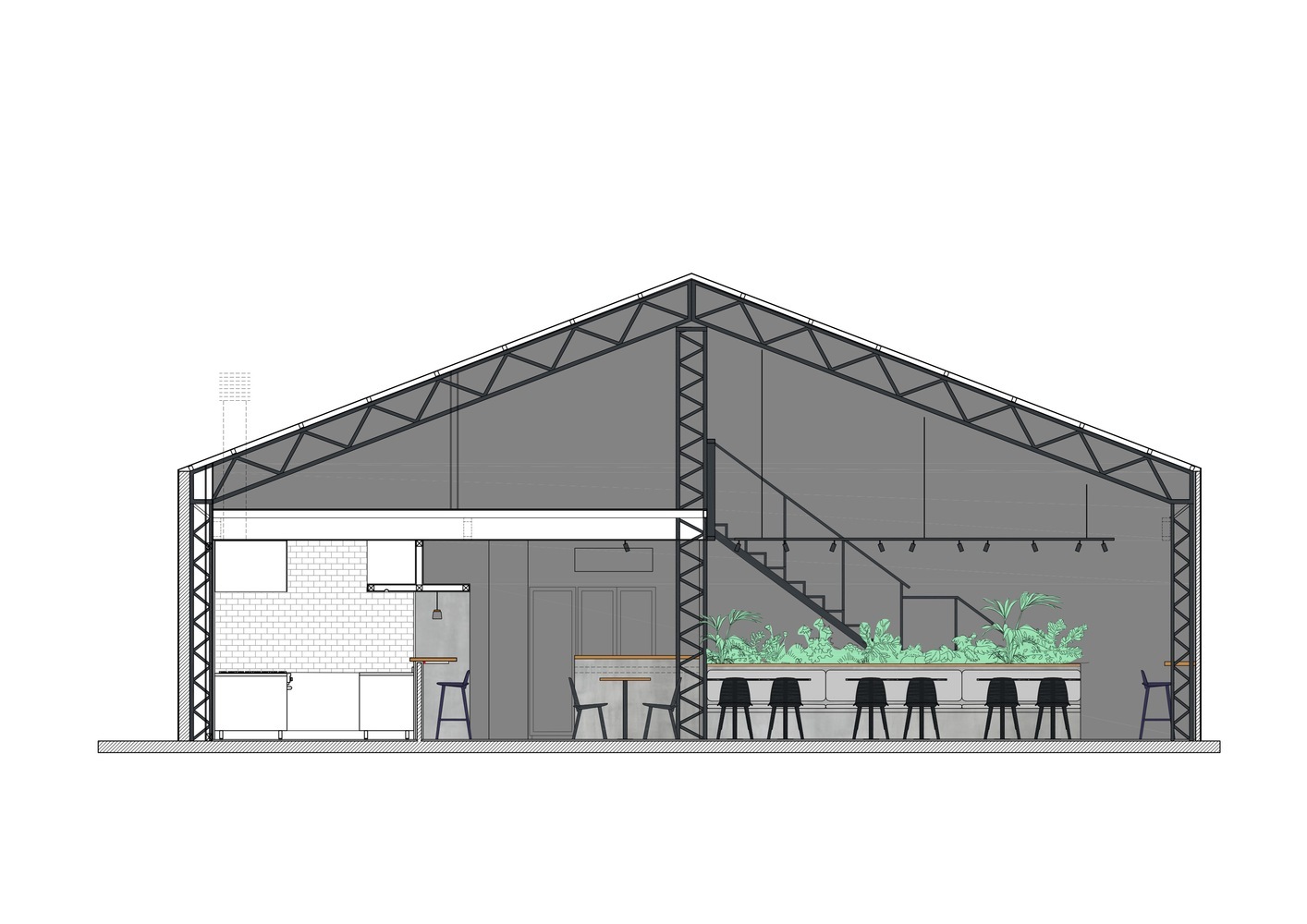 Gallery of Bars and Restaurants: 50 Examples in Plan and Section - 83