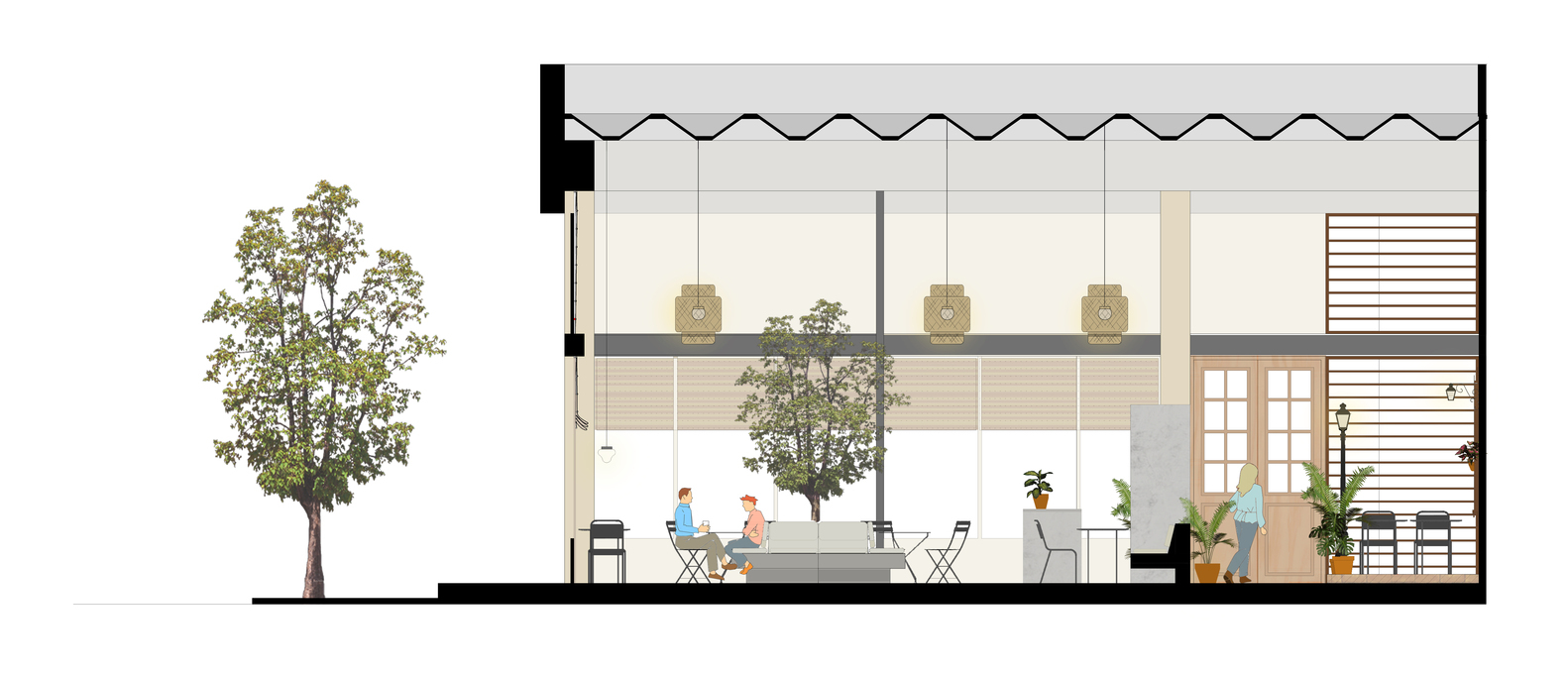 Gallery of Bars and Restaurants: 50 Examples in Plan and Section - 106