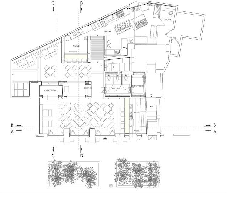 Gallery of Bars and Restaurants: 50 Examples in Plan and Section - 113