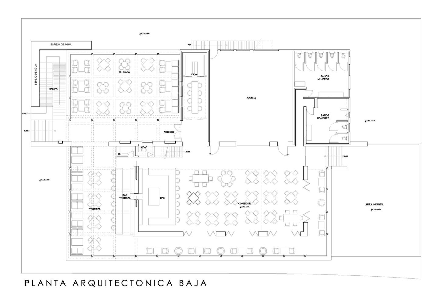 Gallery of Bars and Restaurants: 50 Examples in Plan and Section - 116
