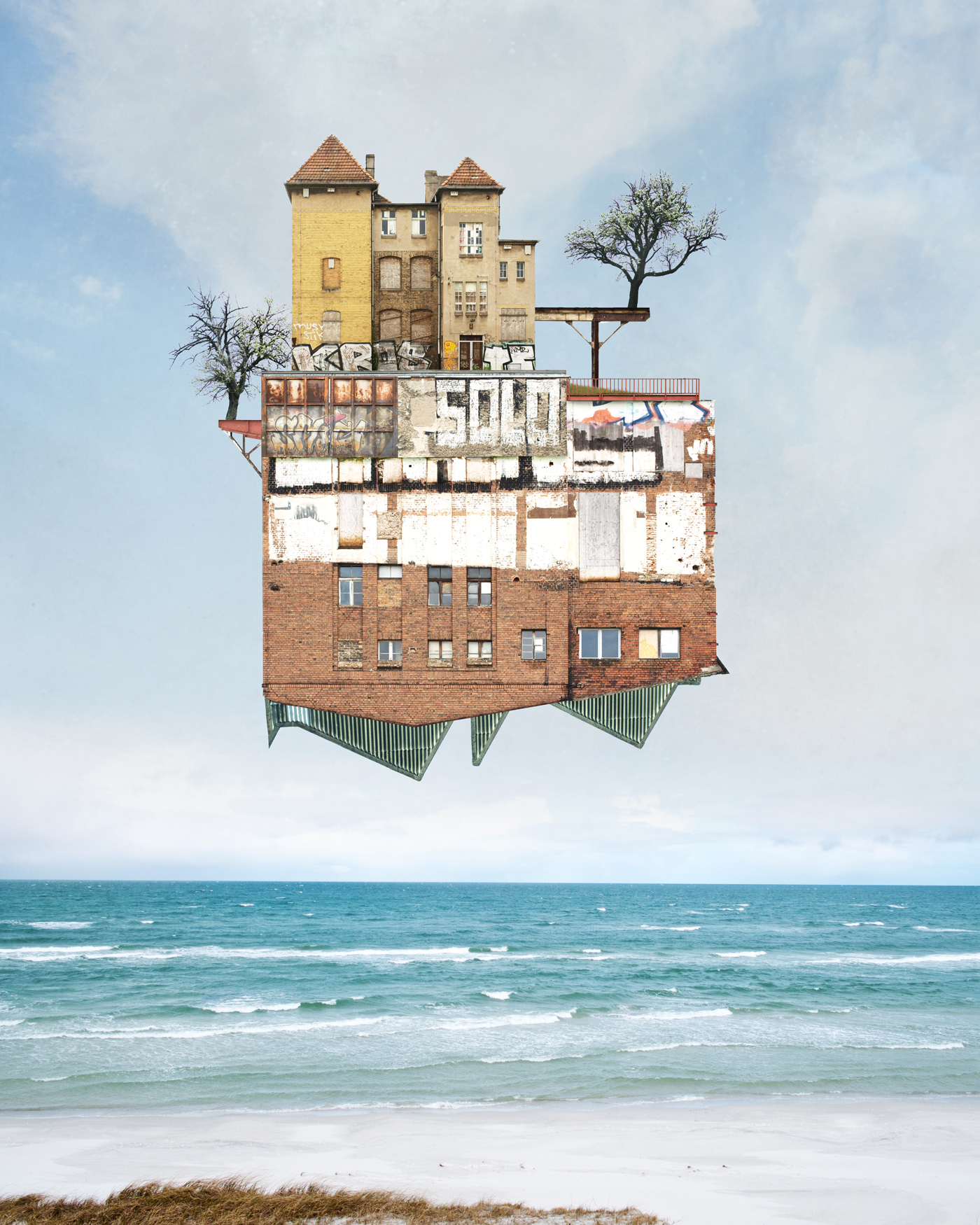 Galería de Casas surrealistas en los collages de Matthias Jung - 6