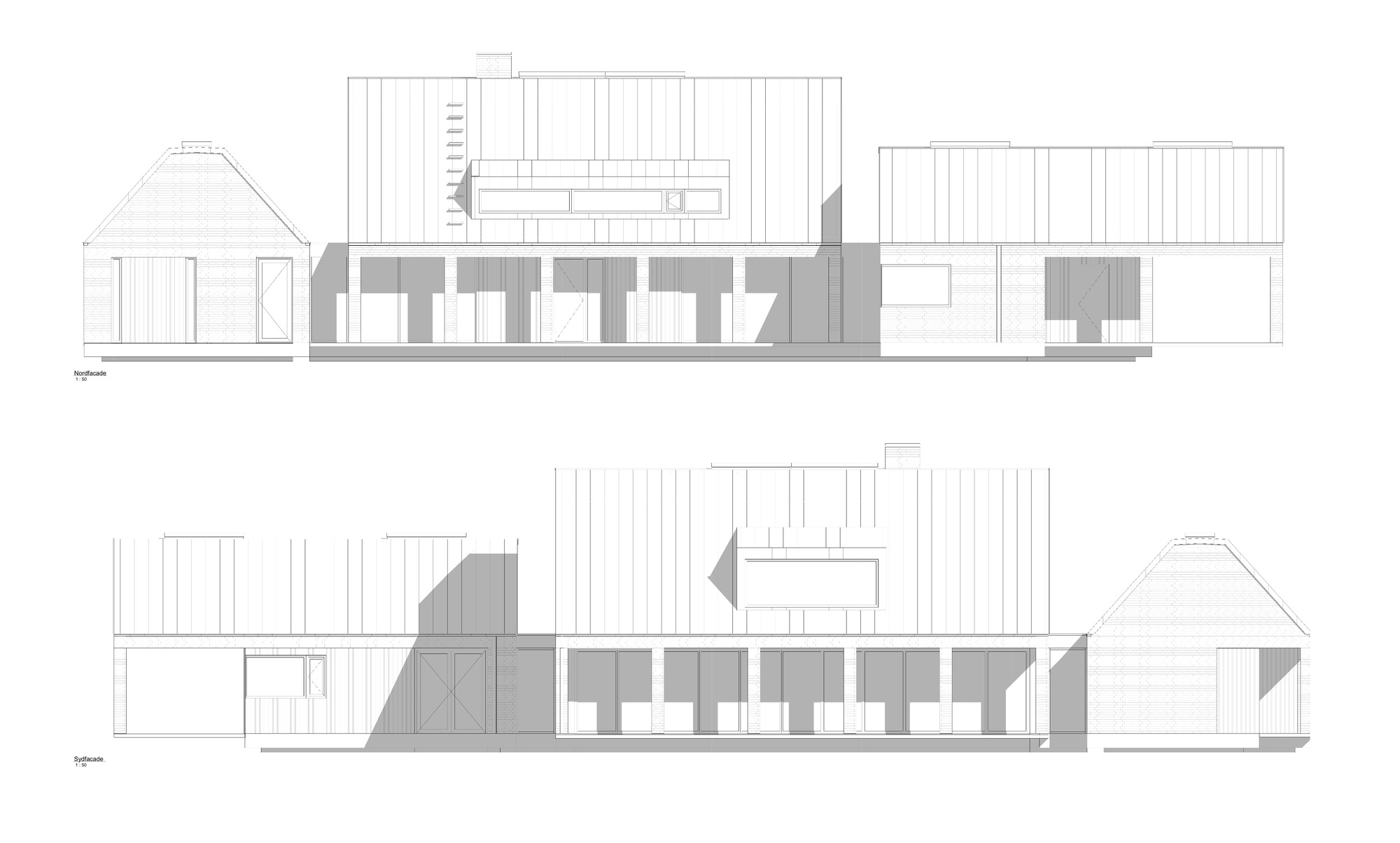 how to draw shadows on elevations