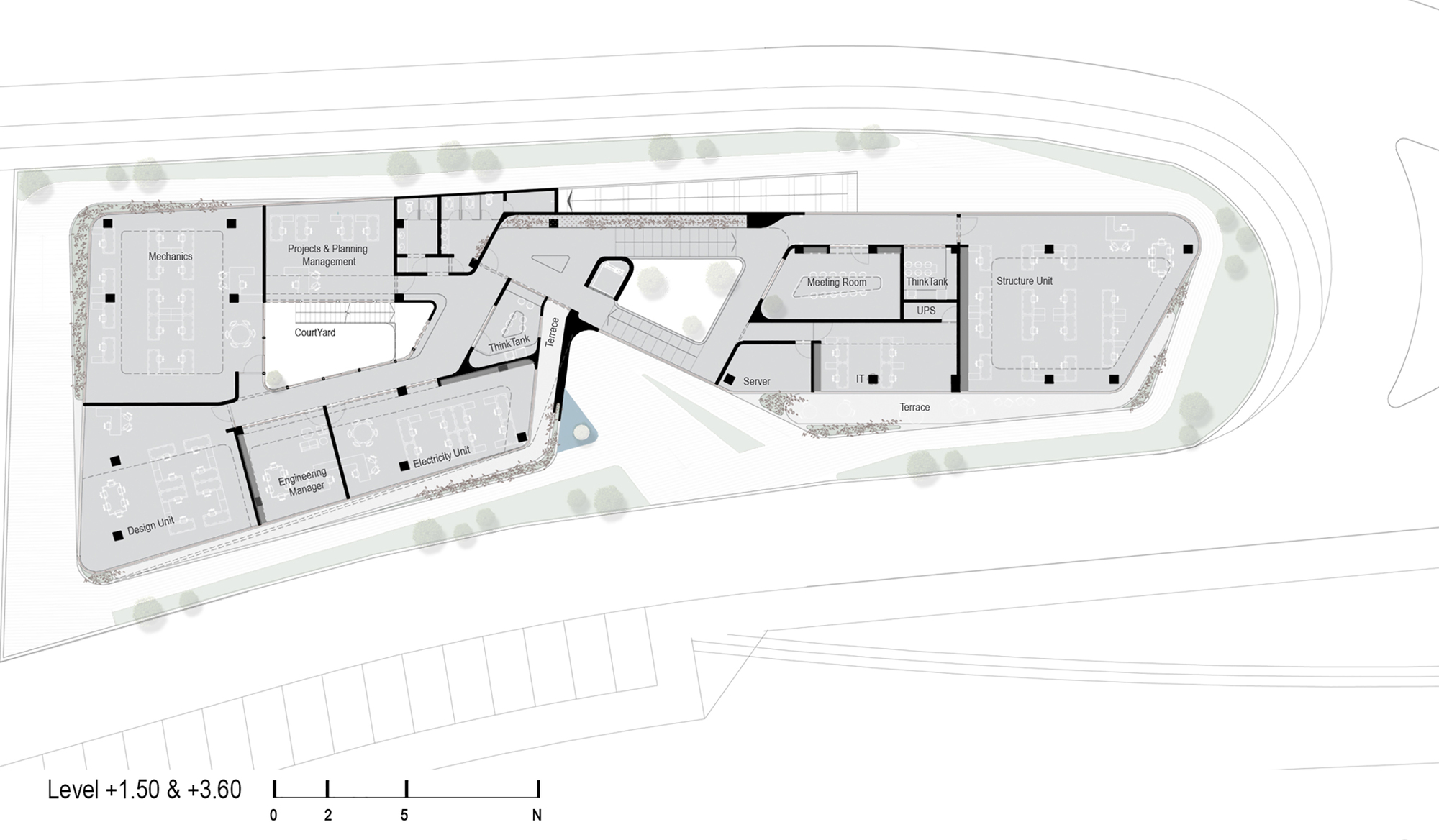 Gallery of SBR Consultant Office Building / USE Studio + Amordad design ...