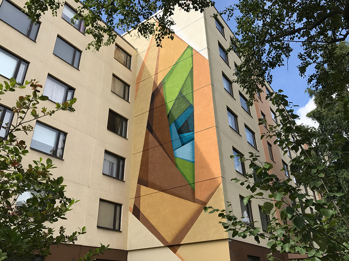 Gallery of Artist Mr. June Brings Urban Facades to Life with Layered ...