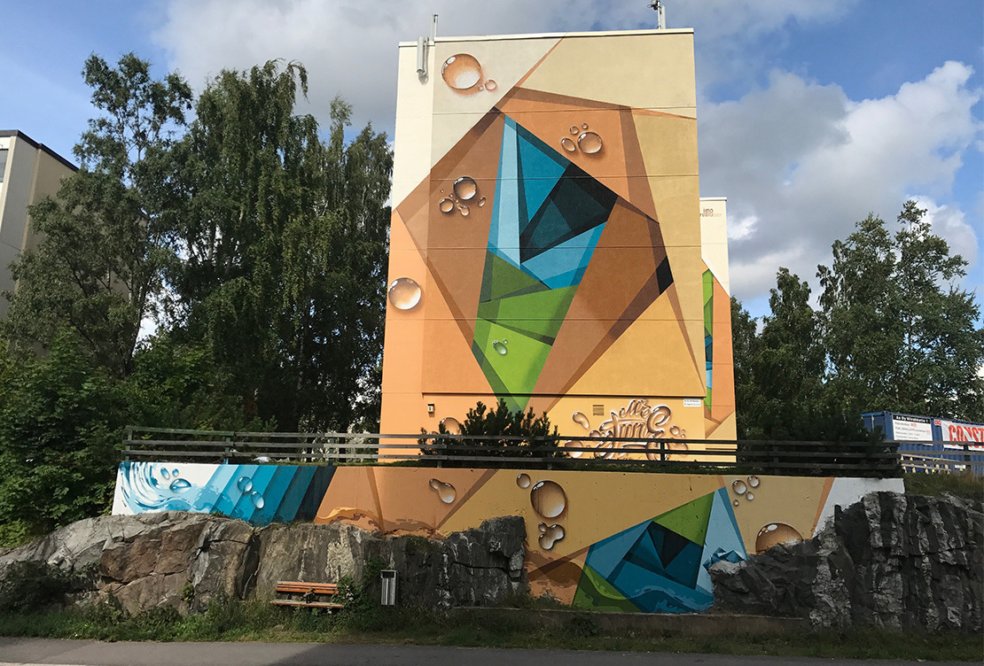 Gallery of Artist Mr. June Brings Urban Facades to Life with Layered ...