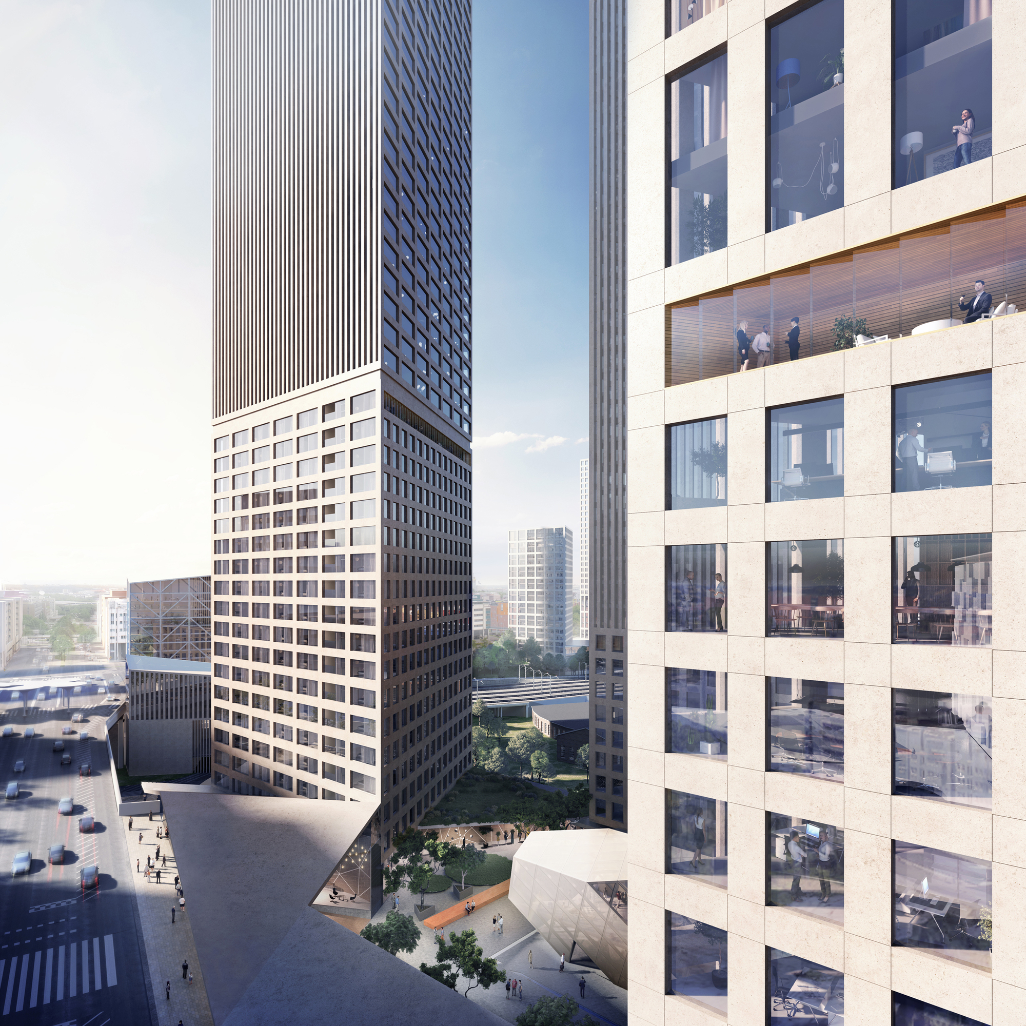 Gallery of Lahdelma & Mahlamäki Create Triangular Towers for a New High ...