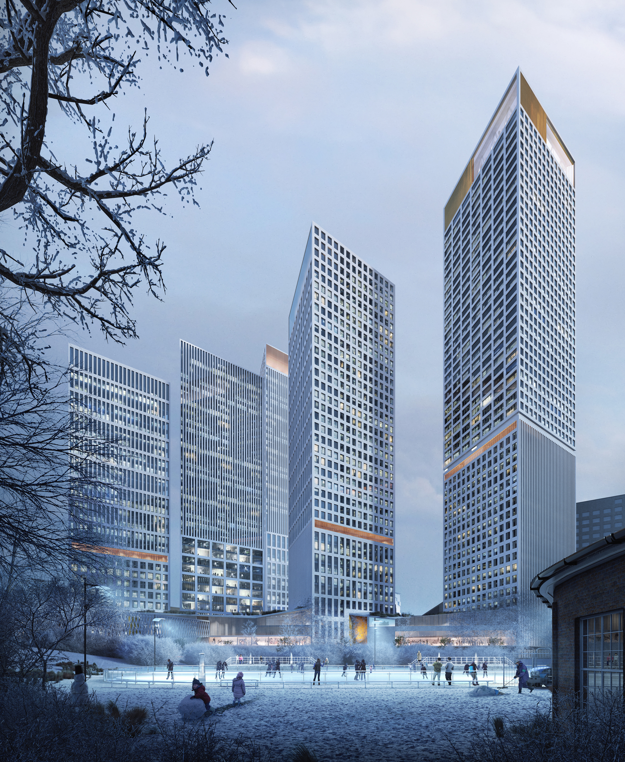 Gallery of Lahdelma & Mahlamäki Create Triangular Towers for a New High ...