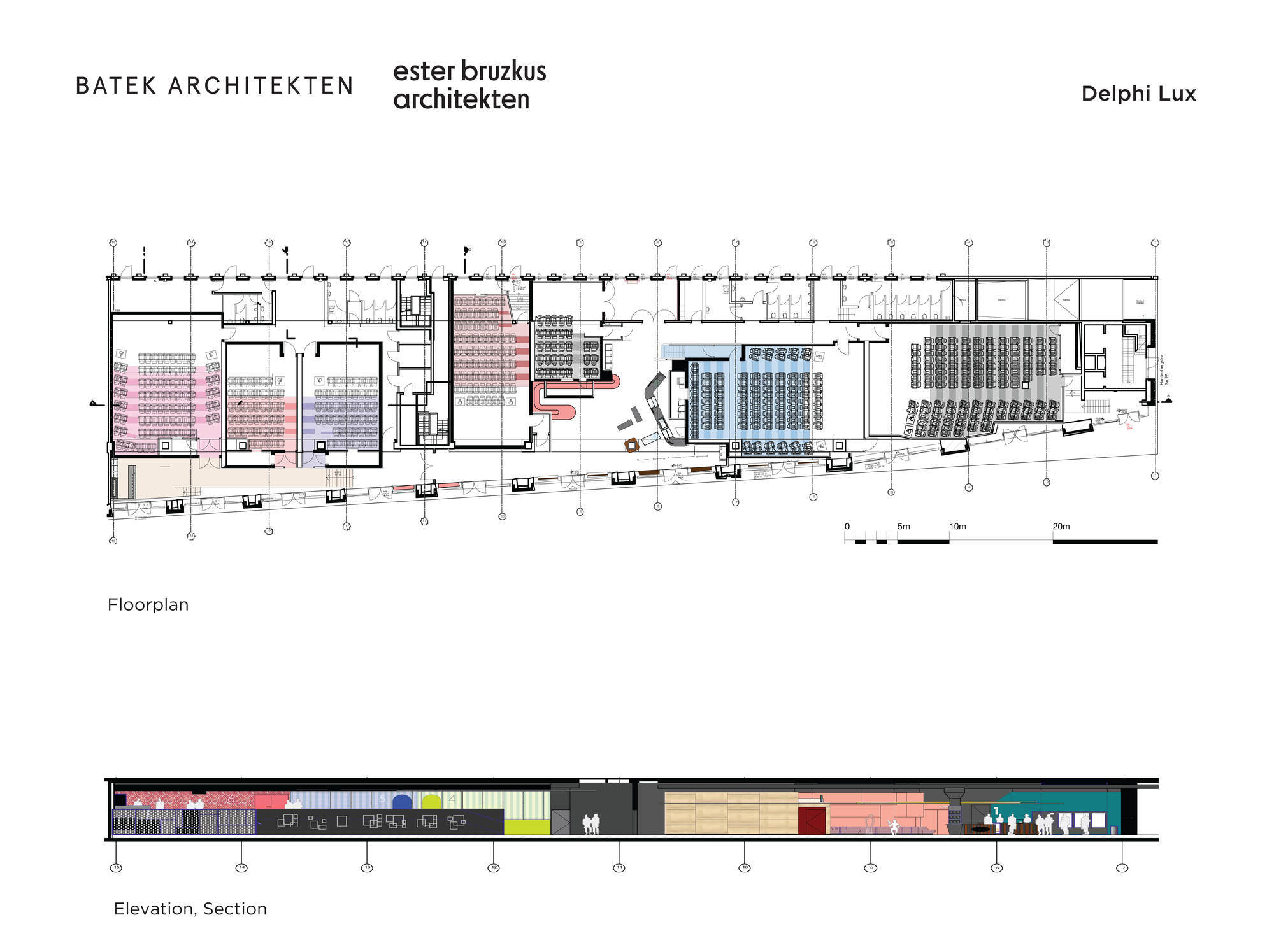 Gallery of Cinemas and Movie Theaters: Examples in Plan and Section - 2