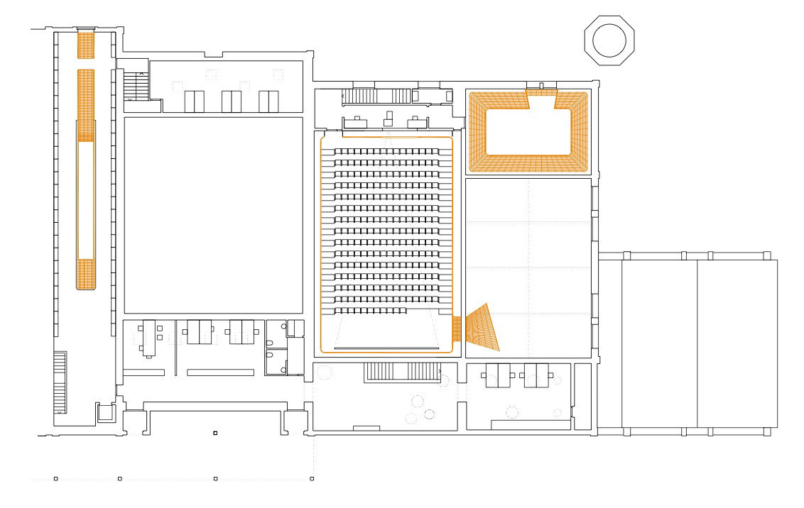 Gallery of Cinemas and Movie Theaters: Examples in Plan and Section - 6