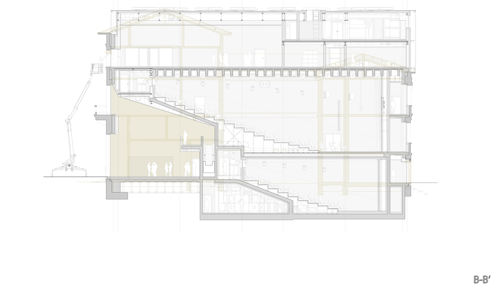 Gallery of Cinemas and Movie Theaters: Examples in Plan and Section - 14