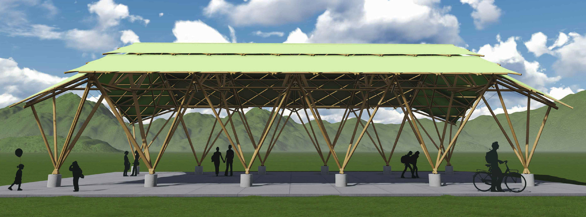 Gallery of Deployable Bamboo Structure Pavilion / Bambutec Design - 37