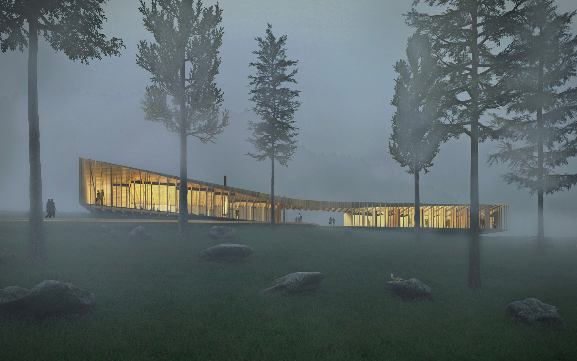 Gallery of The Appalachian "Long Lodge" Optimizes Mass Timber ...