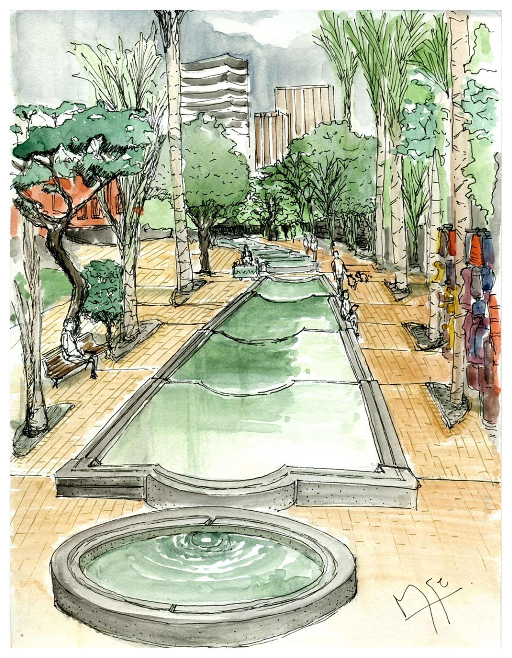 Gallery of Urban Sketchers Bogotá Pay Tribute to Architect Rogelio ...