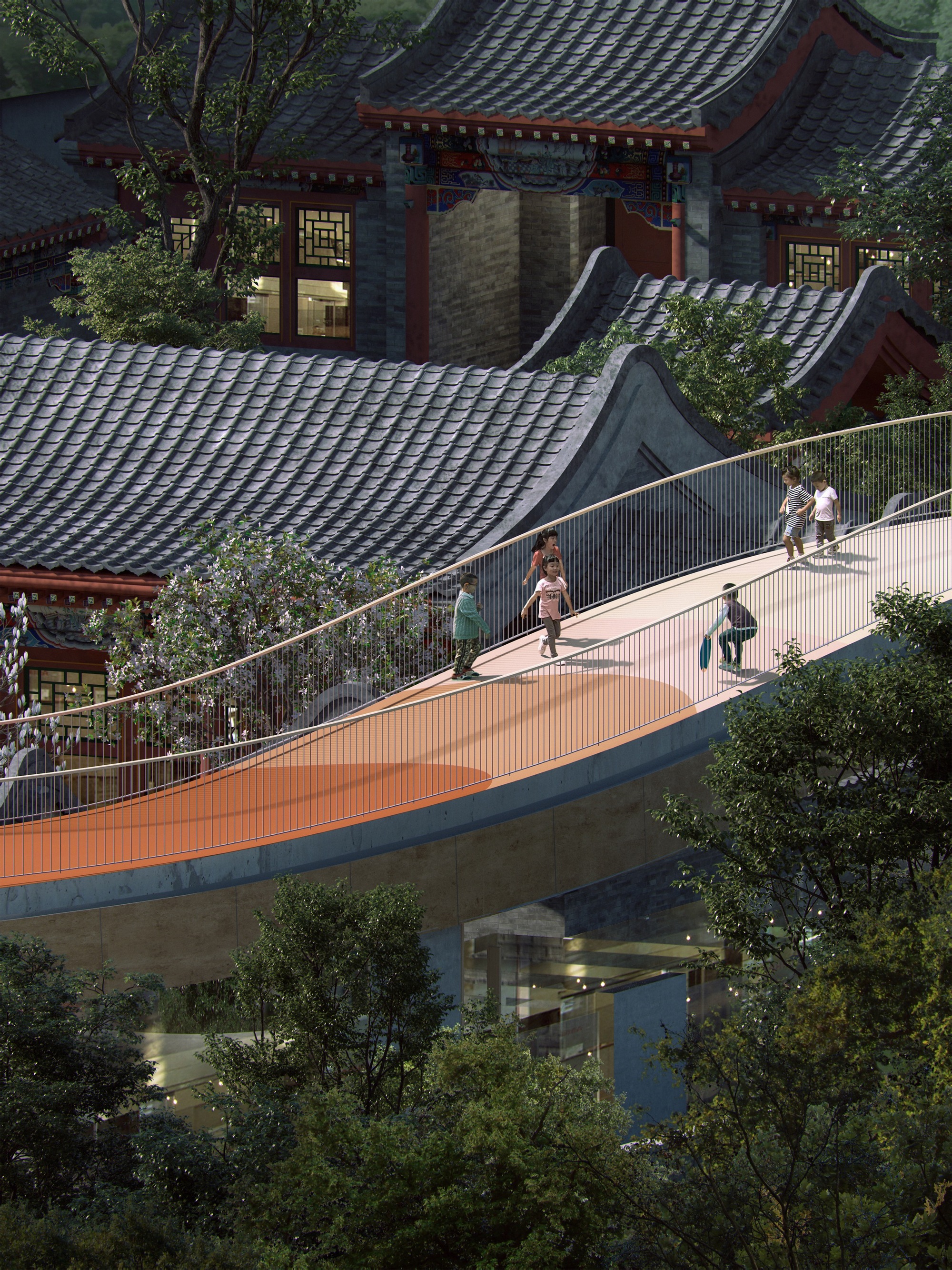 Gallery of MAD Architects Begin Construction on Floating Kindergarten ...