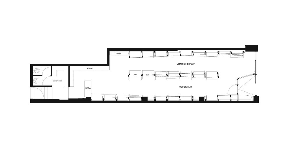 Gallery of Retail Stores Under 100 Square Meters: Examples in Plan and ...