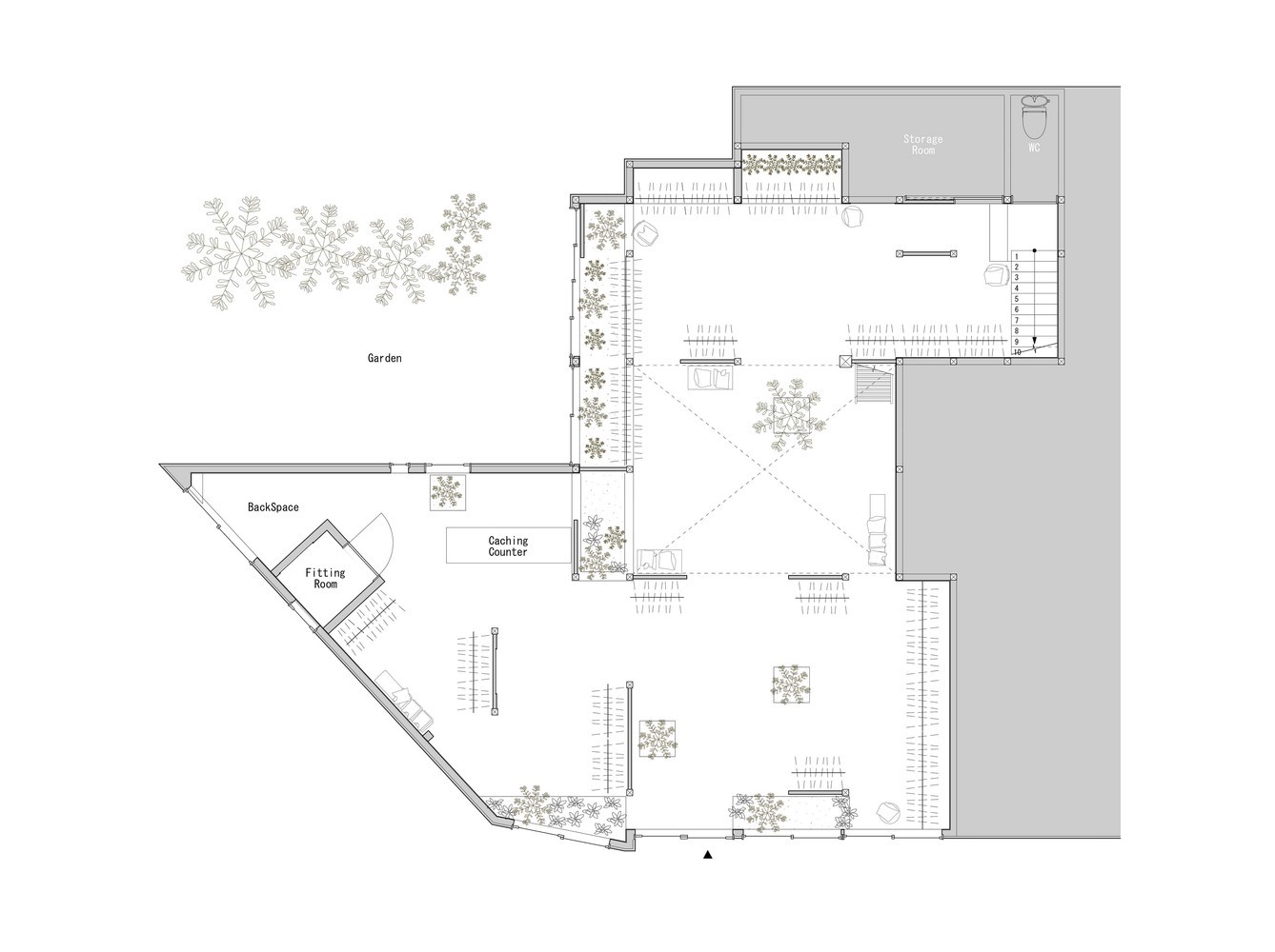 Gallery of Retail Stores Under 100 Square Meters: Examples in Plan and ...