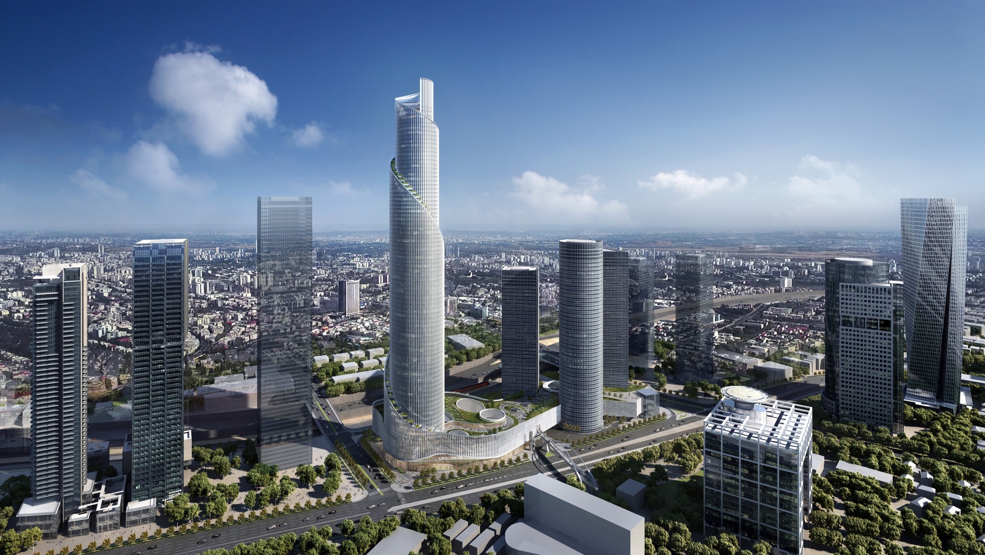 Gallery of KPF's Spiraling Scroll Tower will be the Tallest Building in ...