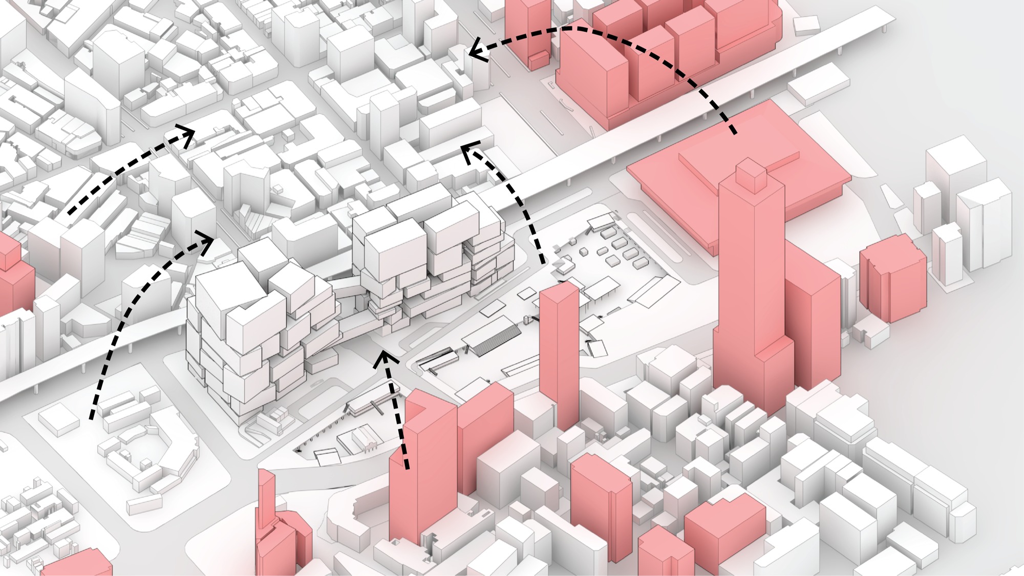 Gallery of MVRDV Designs a Dual Tower Scheme with Interactive Facades ...